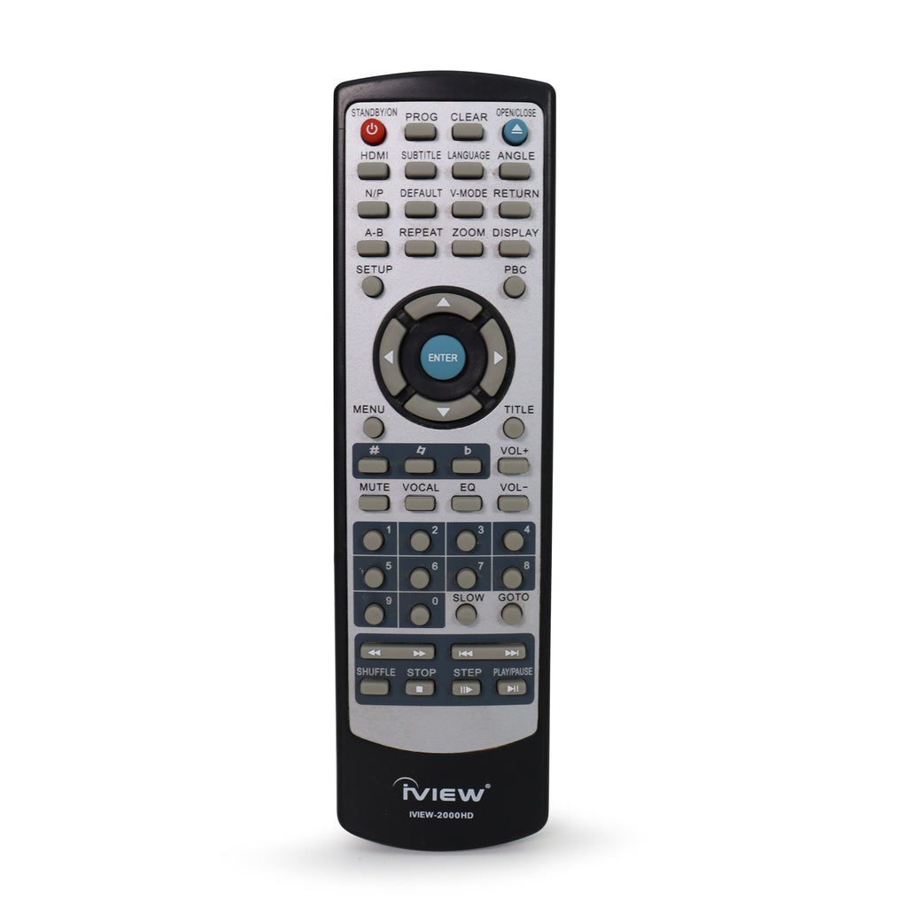 IView IVIEW-2000HD Remote Control for DVD Player Model IVIEW-2000HD an