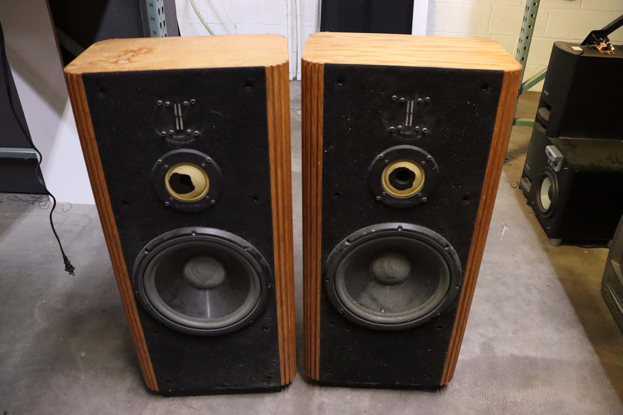 Infinity 7 Kappa Tower Speaker Pair Vintage (Not Working As Is)