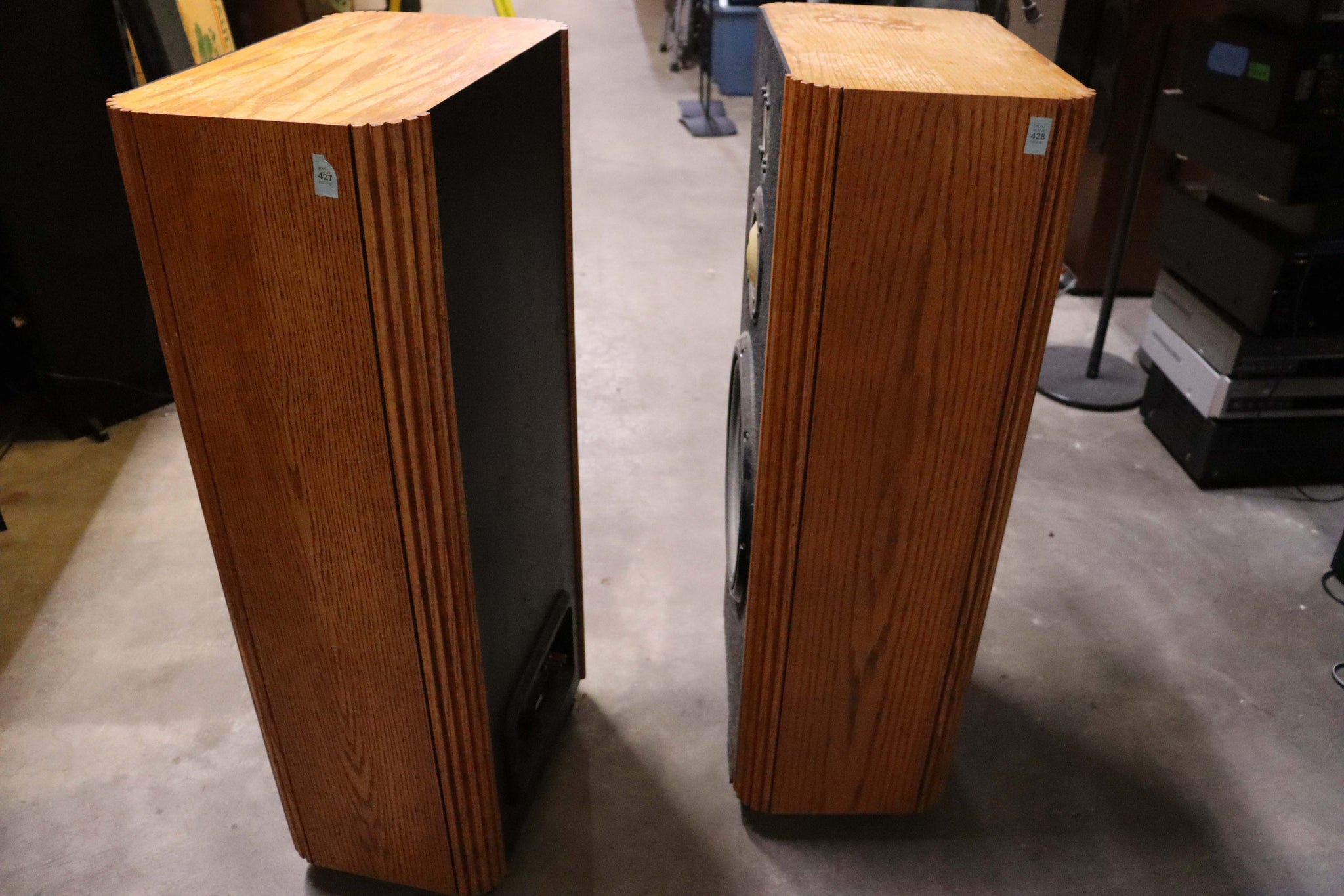 Infinity 7 Kappa Tower Speaker Pair Vintage (Not Working As Is)