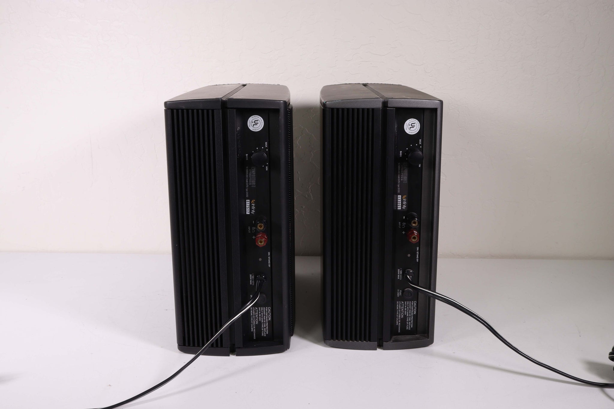 Infinity Overture Compositions Speaker Pair with Built-in Powered Subw