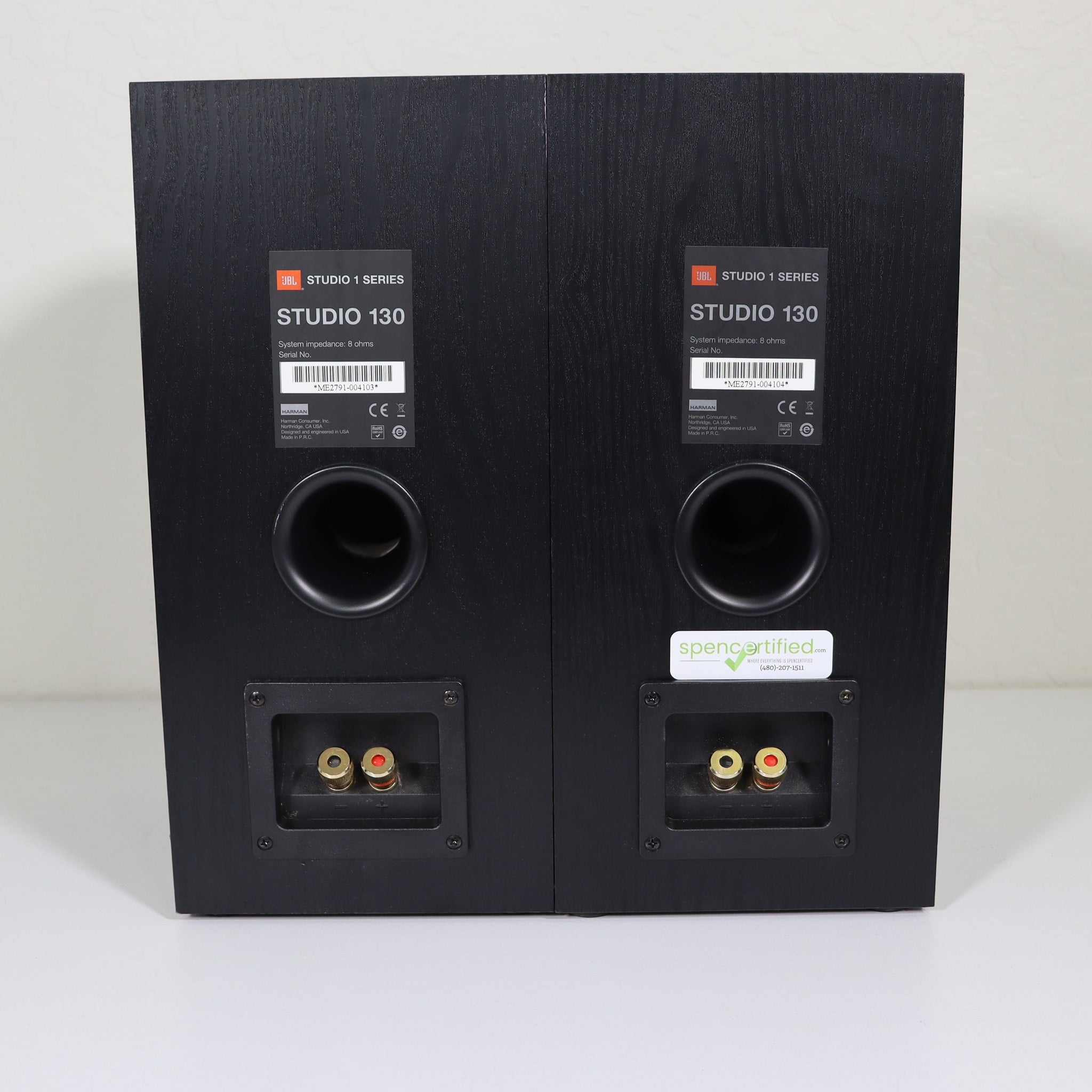 JBL Studio 130 1 Series 8 Ohms Small Bookshelf Speaker Pair