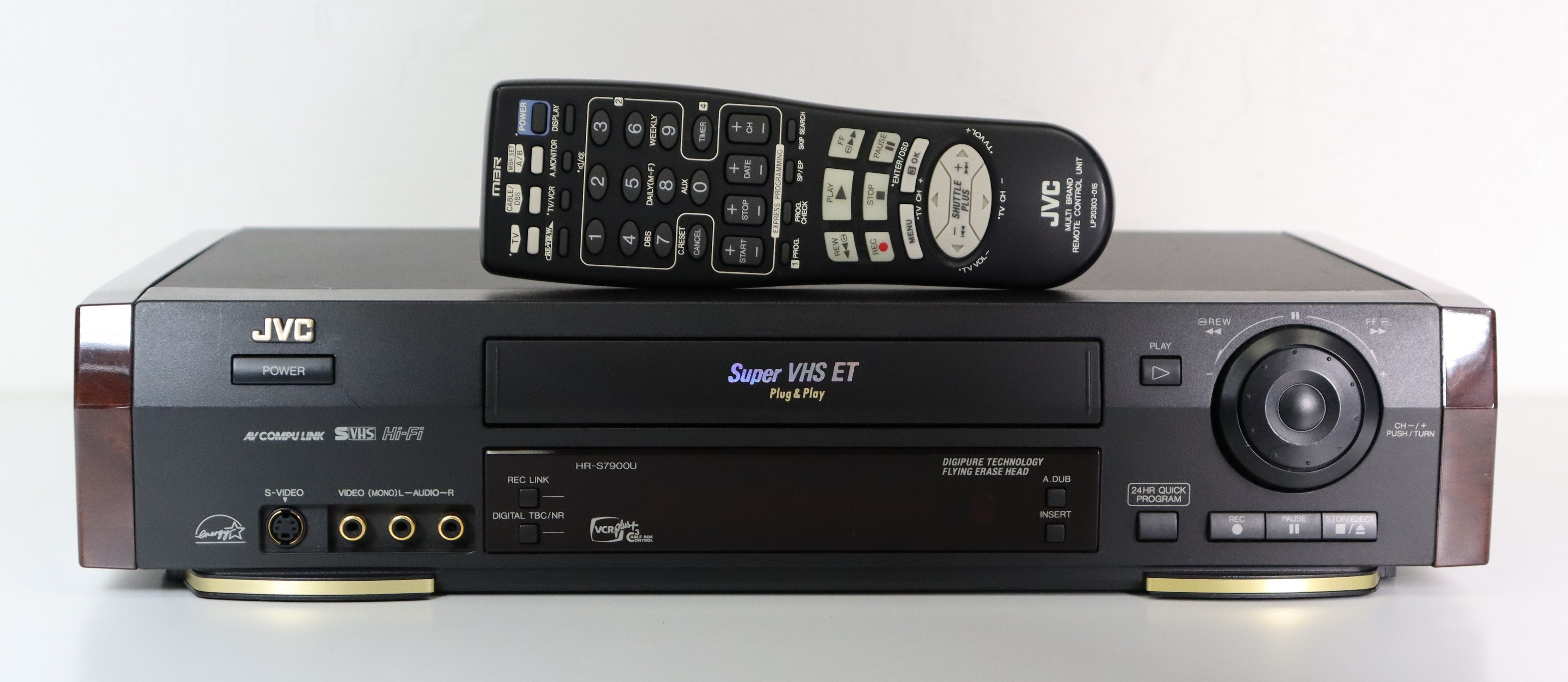 JVC HR-7900U Super VHS ET SVHS S-Video VCR Player Recorder Digipure Te — SpenCertified