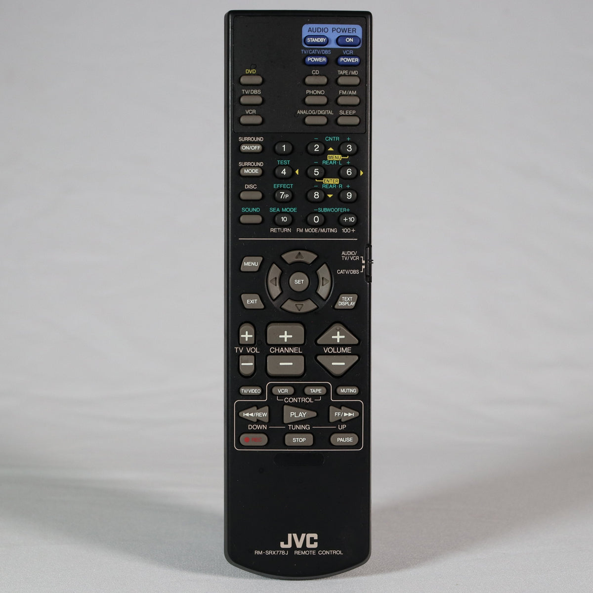 JVC RM-SRX778J Audio/Video Receiver Remote Control — SpenCertified
