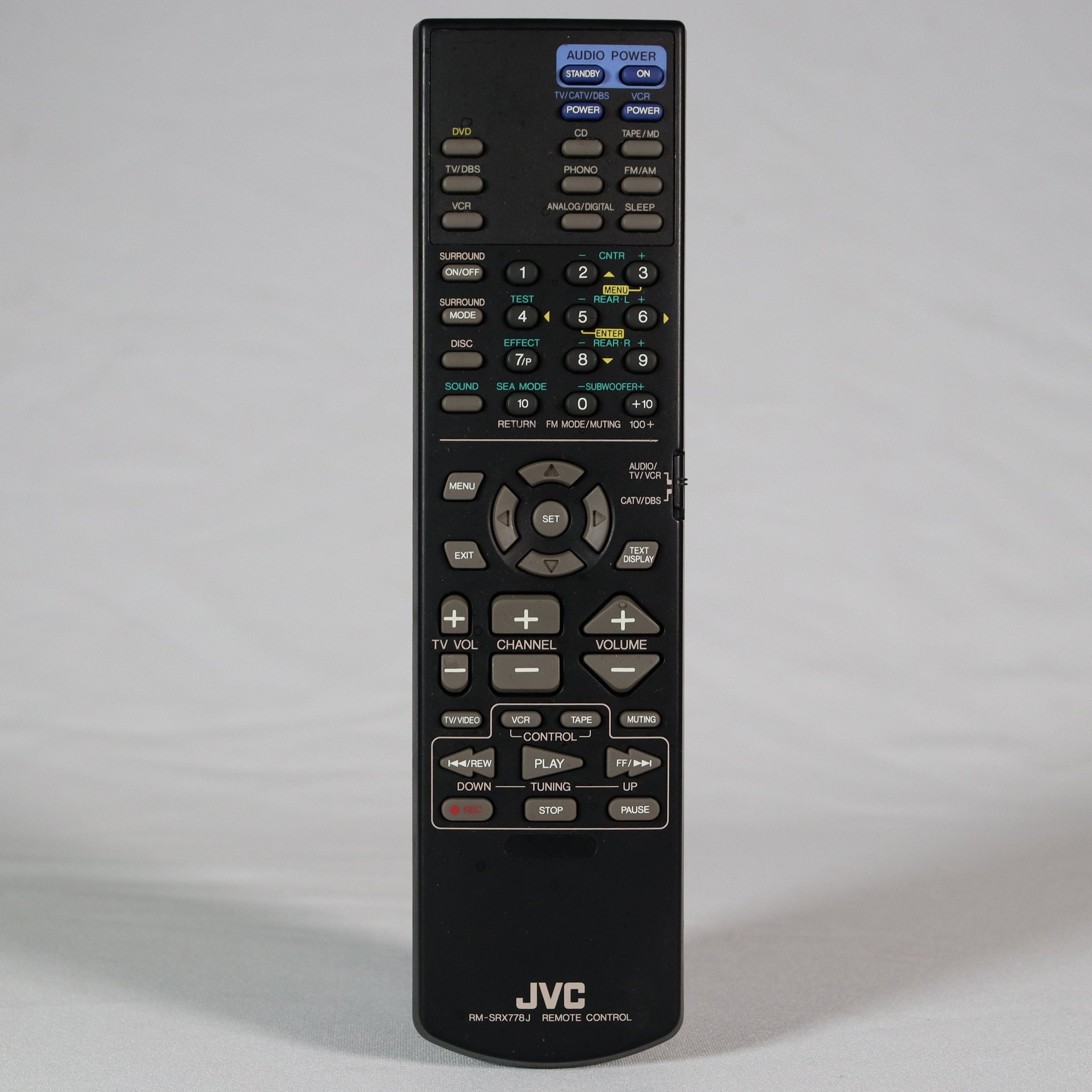 JVC RM-SRX778J Audio/Video Receiver Remote Control