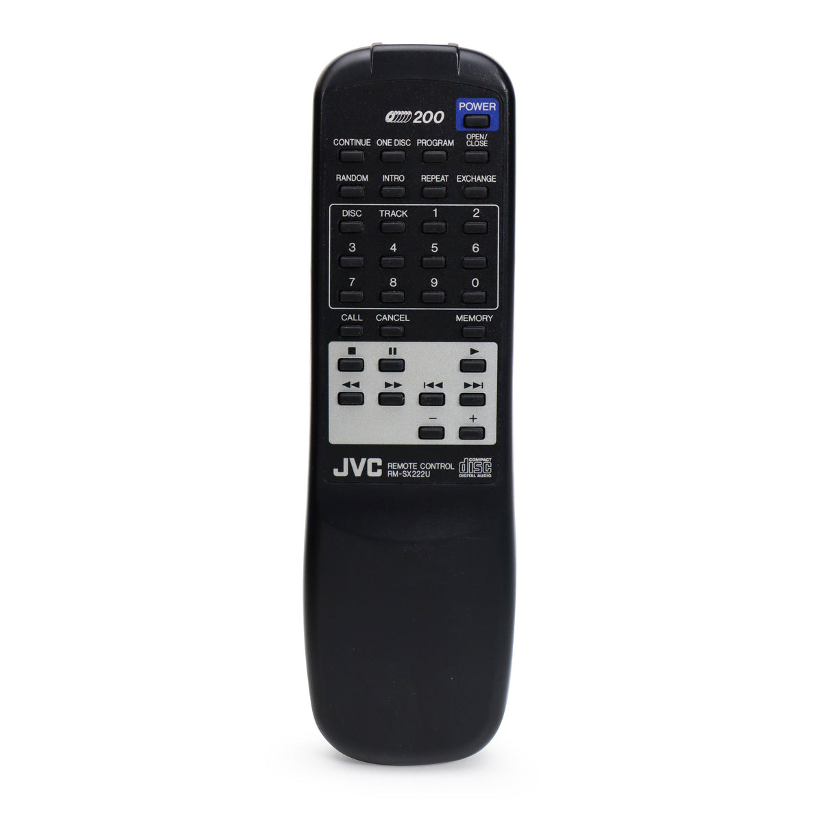 JVC RM-SX222U CD Player Remote for Model XL-MC222BK — SpenCertified
