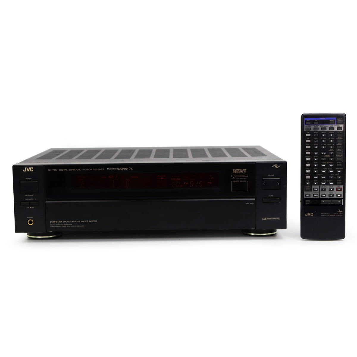 JVC RX-701VBK Digital System Surround Sound Receiver — SpenCertified