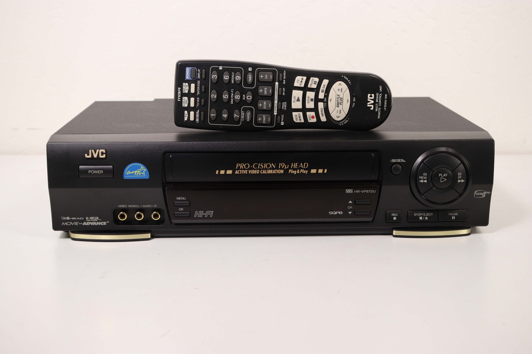 JVC VCR HR-VP672U VHS Video Cassette Player and Recorder — SpenCertified