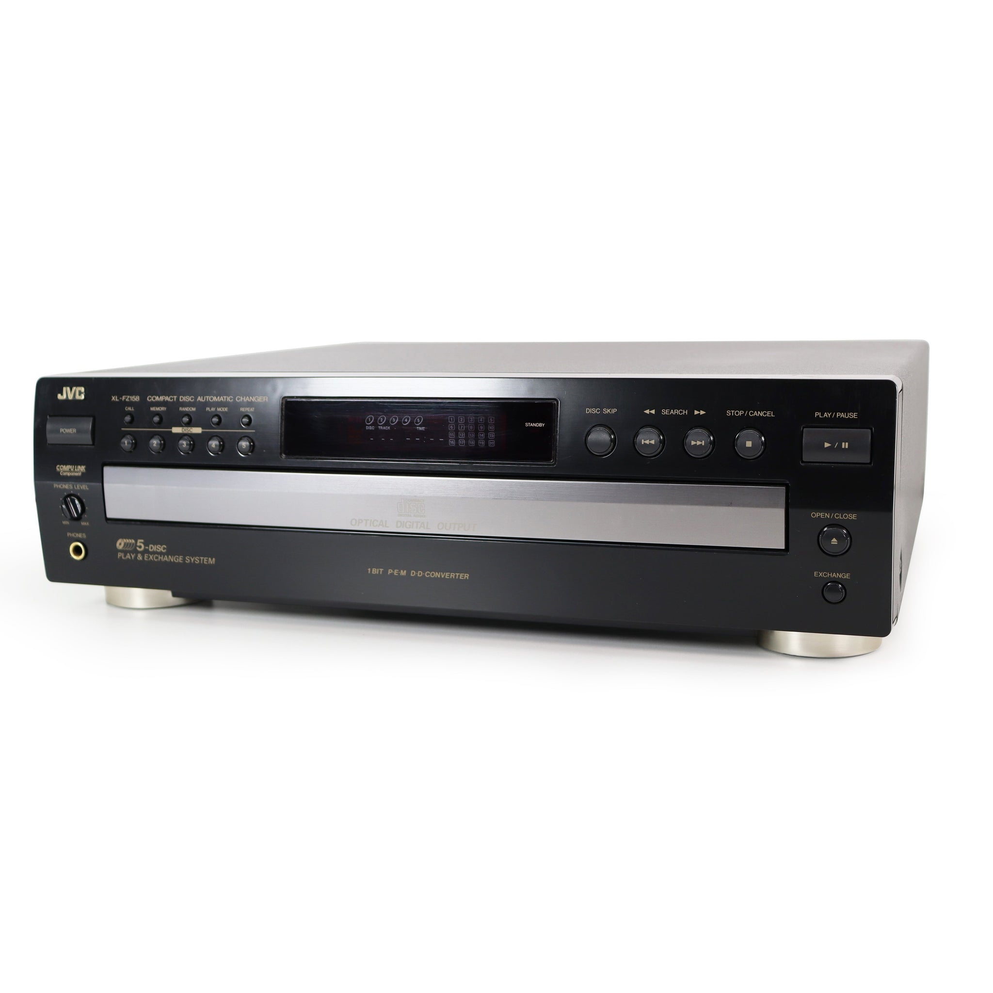 JVC XL-FZ158 5-Disc Carousel CD Automatic Changer Player — SpenCertified