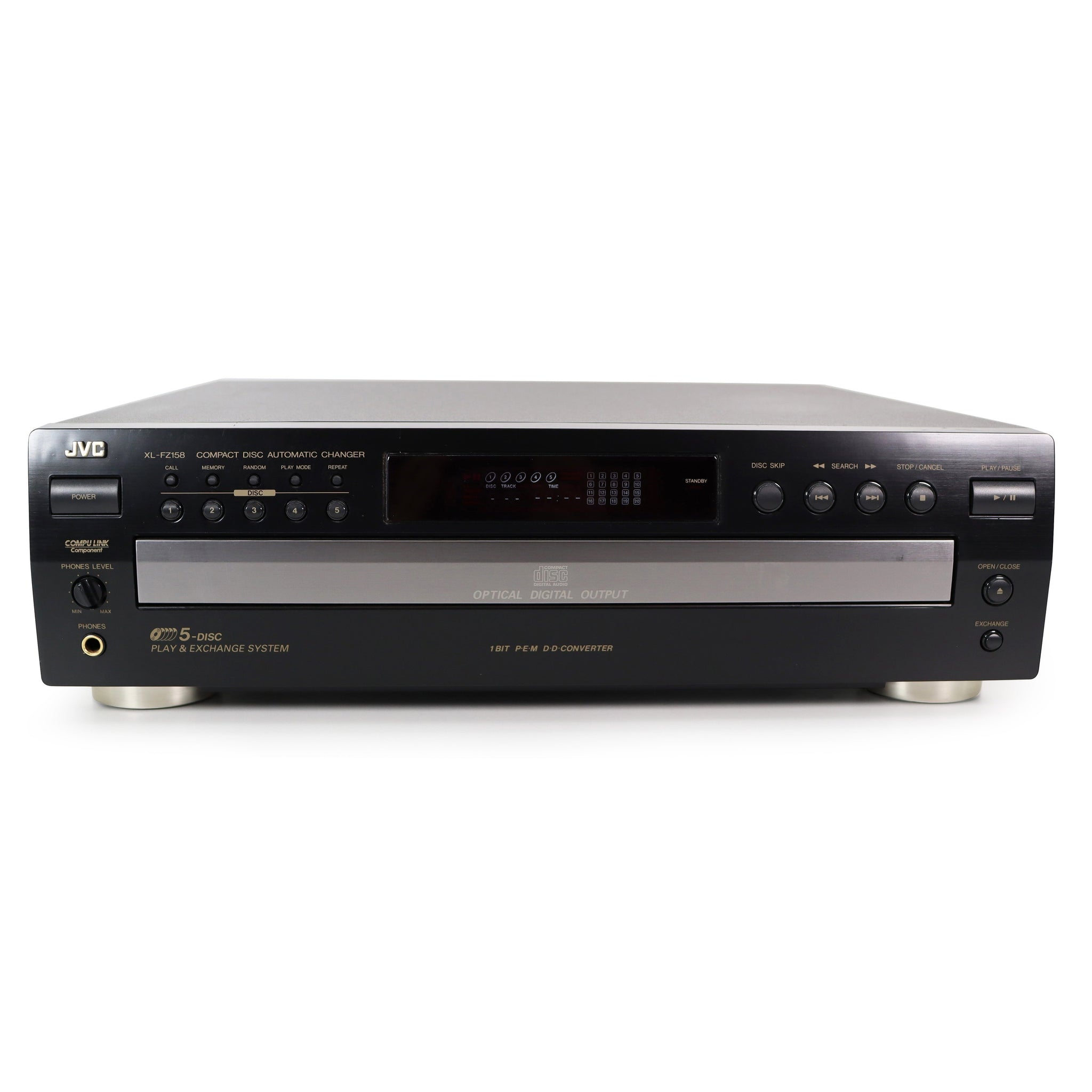 JVC XL-FZ158 5-Disc Carousel CD Automatic Changer Player — SpenCertified
