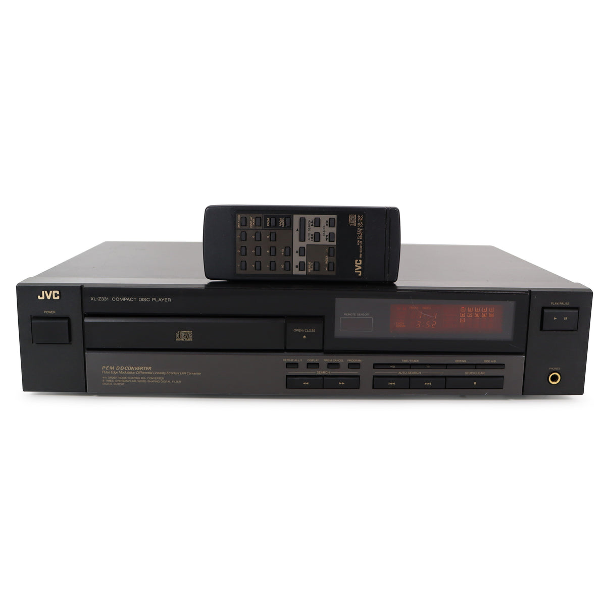 JVC XL-Z331BK Single Disc CD Player — SpenCertified