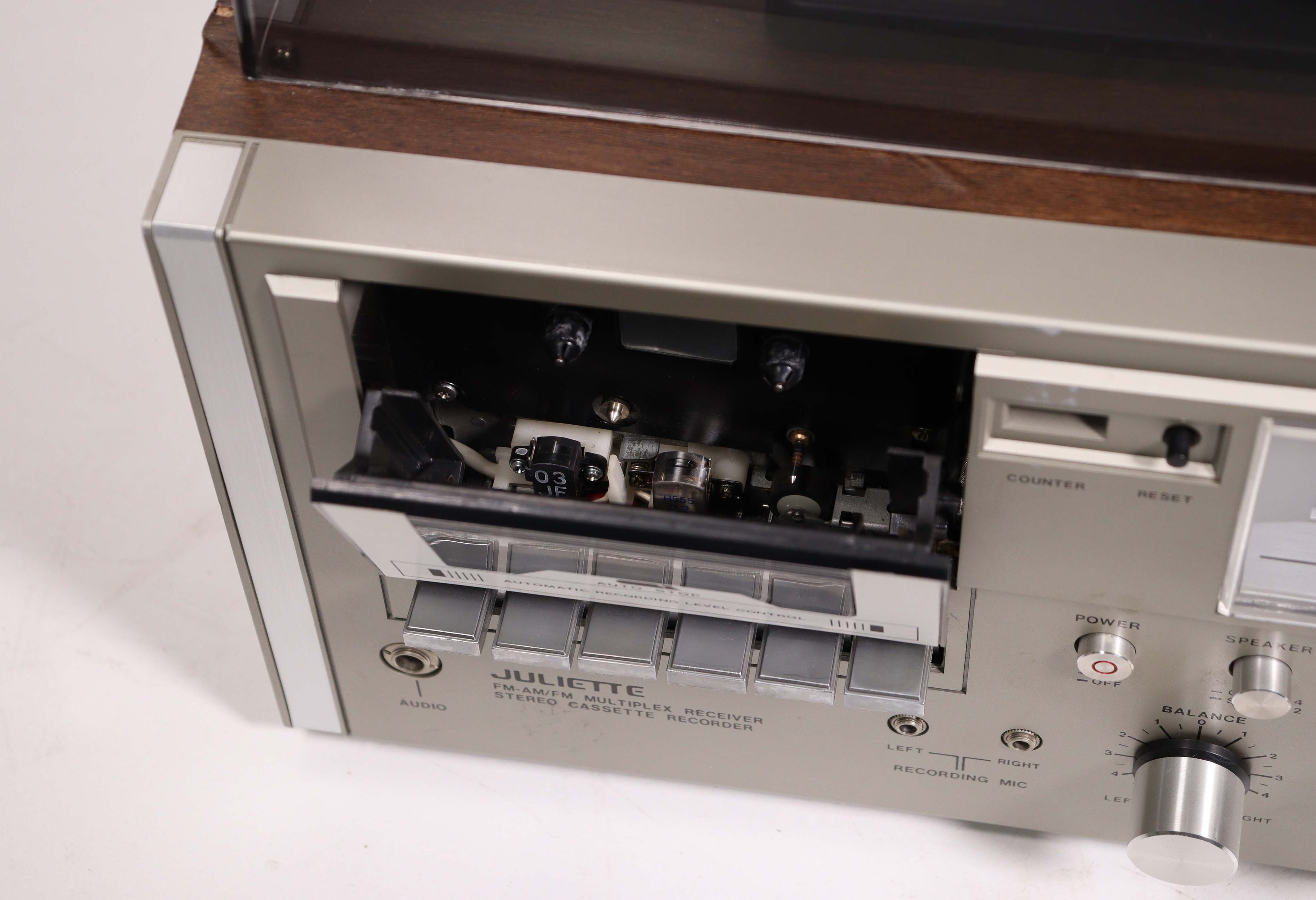 Juliette FM-AM/FM Multiplex Receiver Stereo Cassette Recorder Record P ...