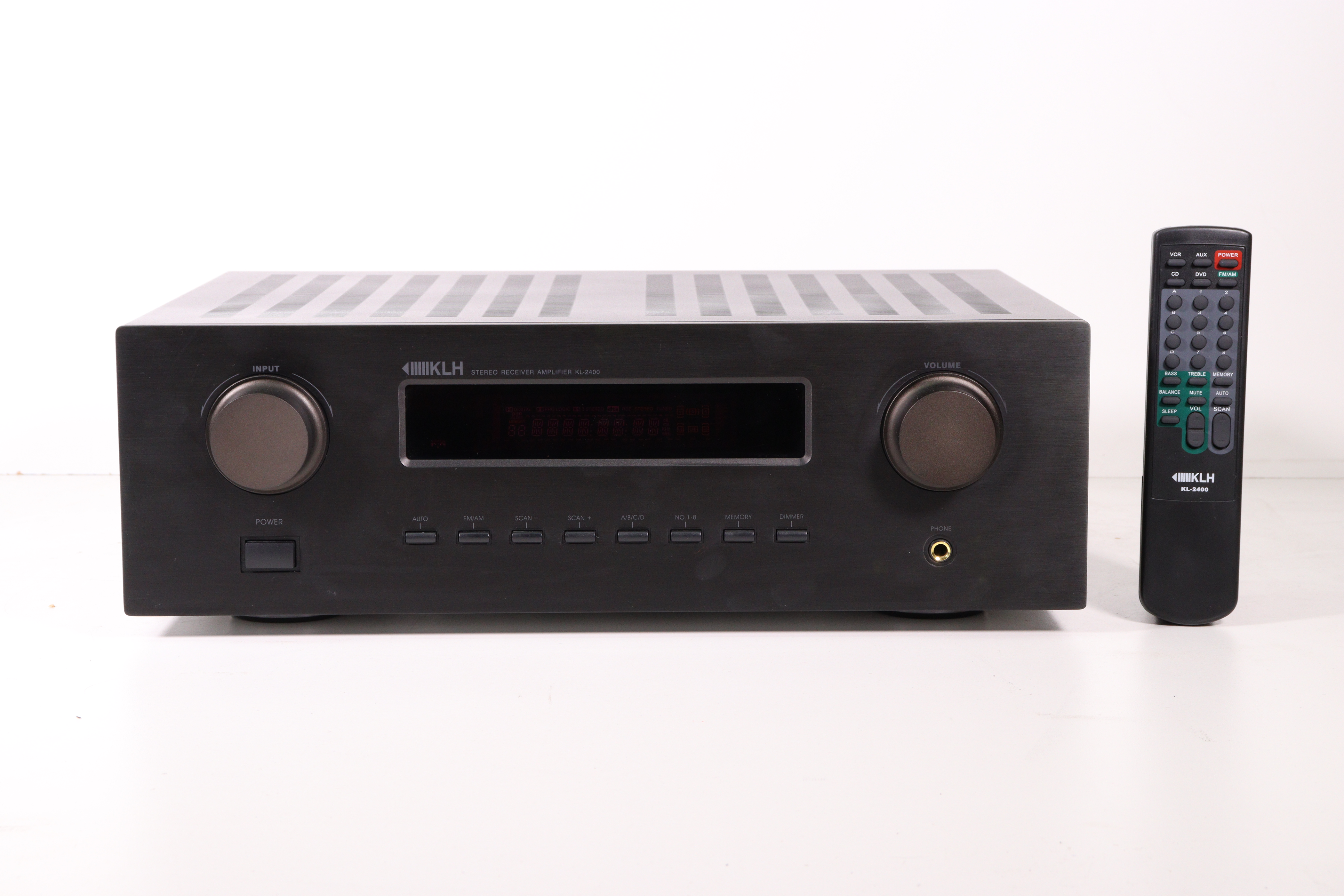 KLH Stereo Receiver Amplifier KL-2400 (With Remote) — SpenCertified