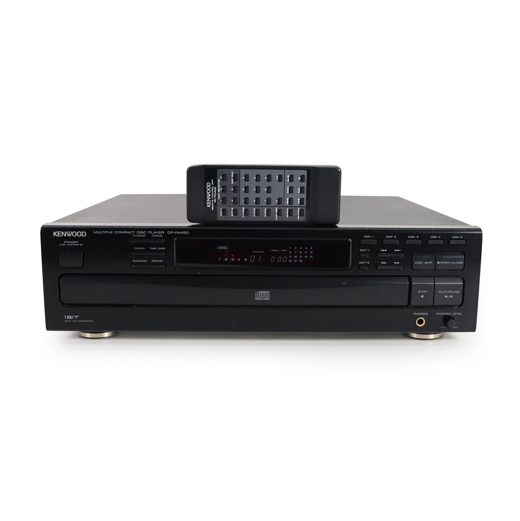 Kenwood DP-R4450 5-Disc CD Changer Compact Disc Player — SpenCertified