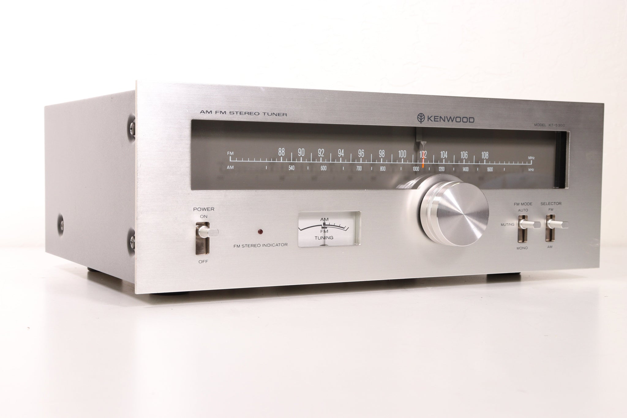 Kenwood KT-5300 AM/FM Tuner System Vintage Silver High Quality
