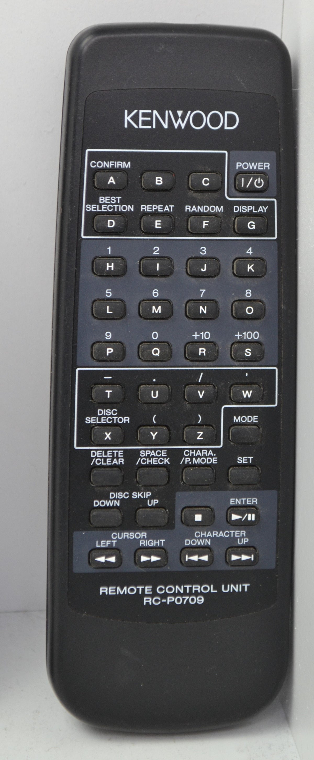 Kenwood RC-P0709 Remote Control Unit Disc CD Player Changer — SpenCertified