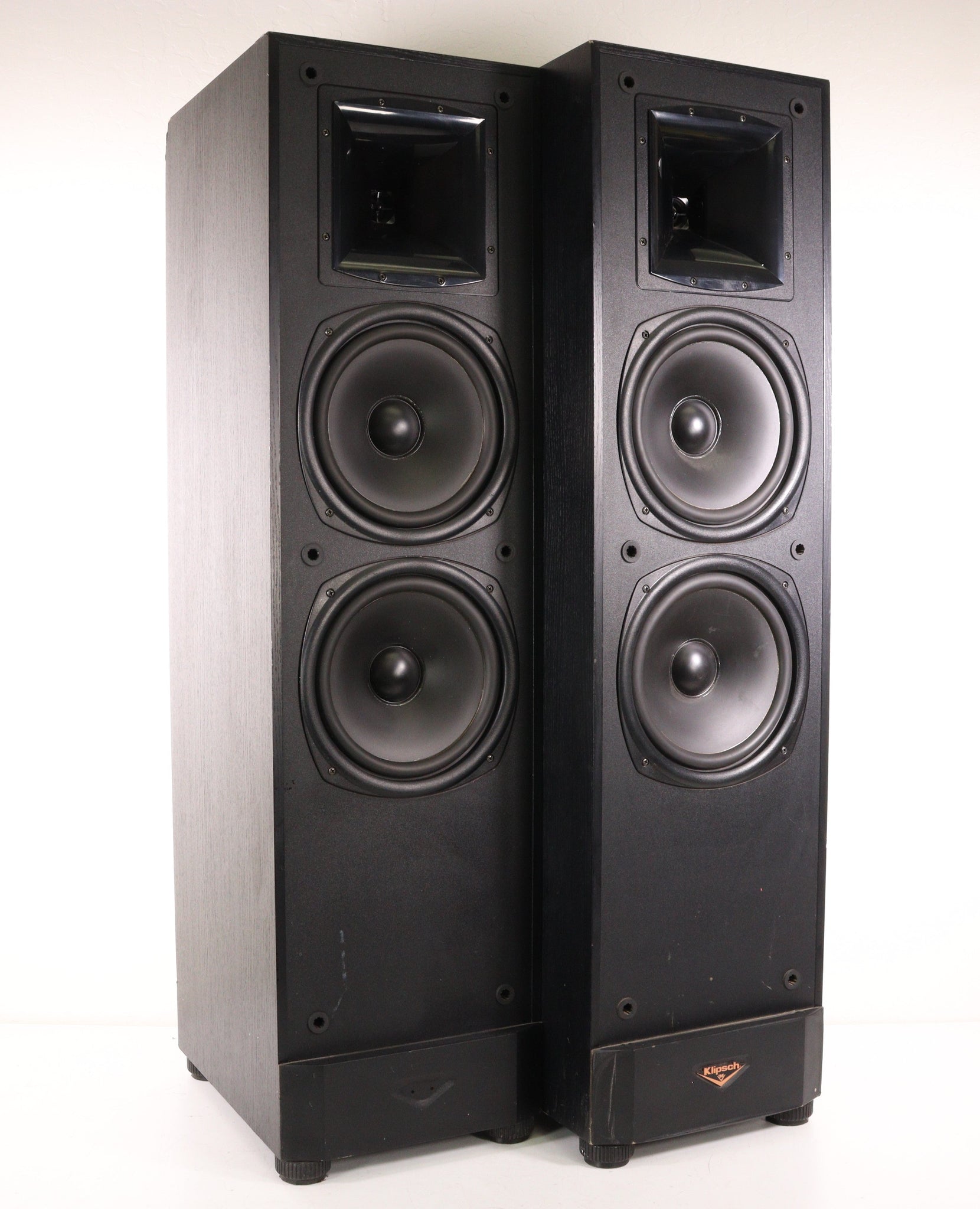 Klipsch KSF 10.5 Black Tower Speaker Pair with Horns