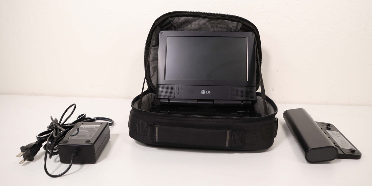 LG DP781 Portable DVD Player TV Monitor with Case / Battery / Charger ...