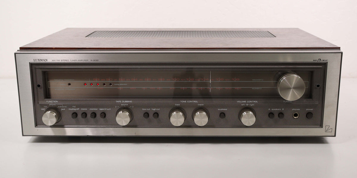 Luxman R-3030 AM/FM Stereo Tuner Amplifier Duo-B Circuit 30 Watts Per ...