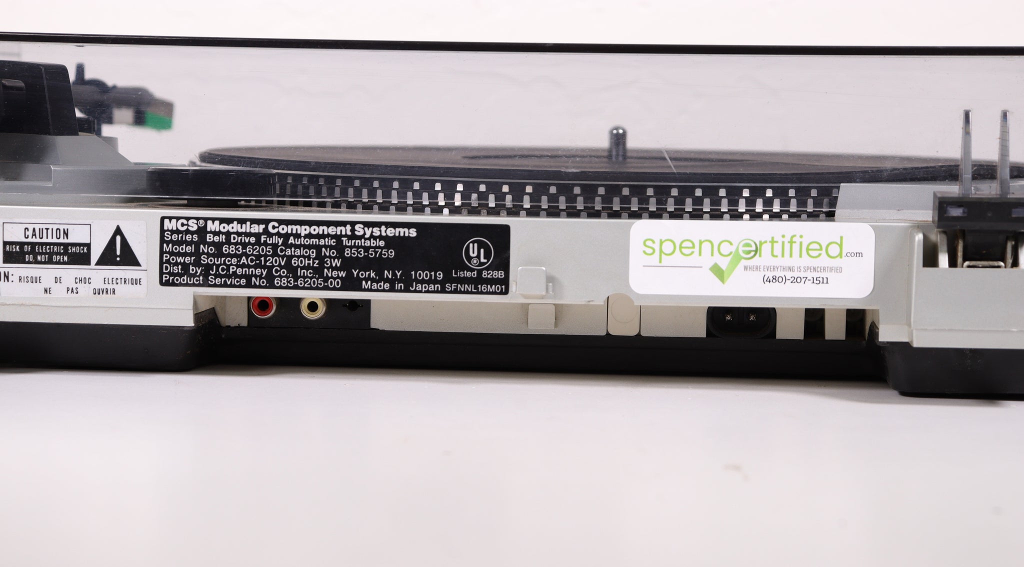 MCS Series 6205 Belt Drive Fully Automatic Turntable