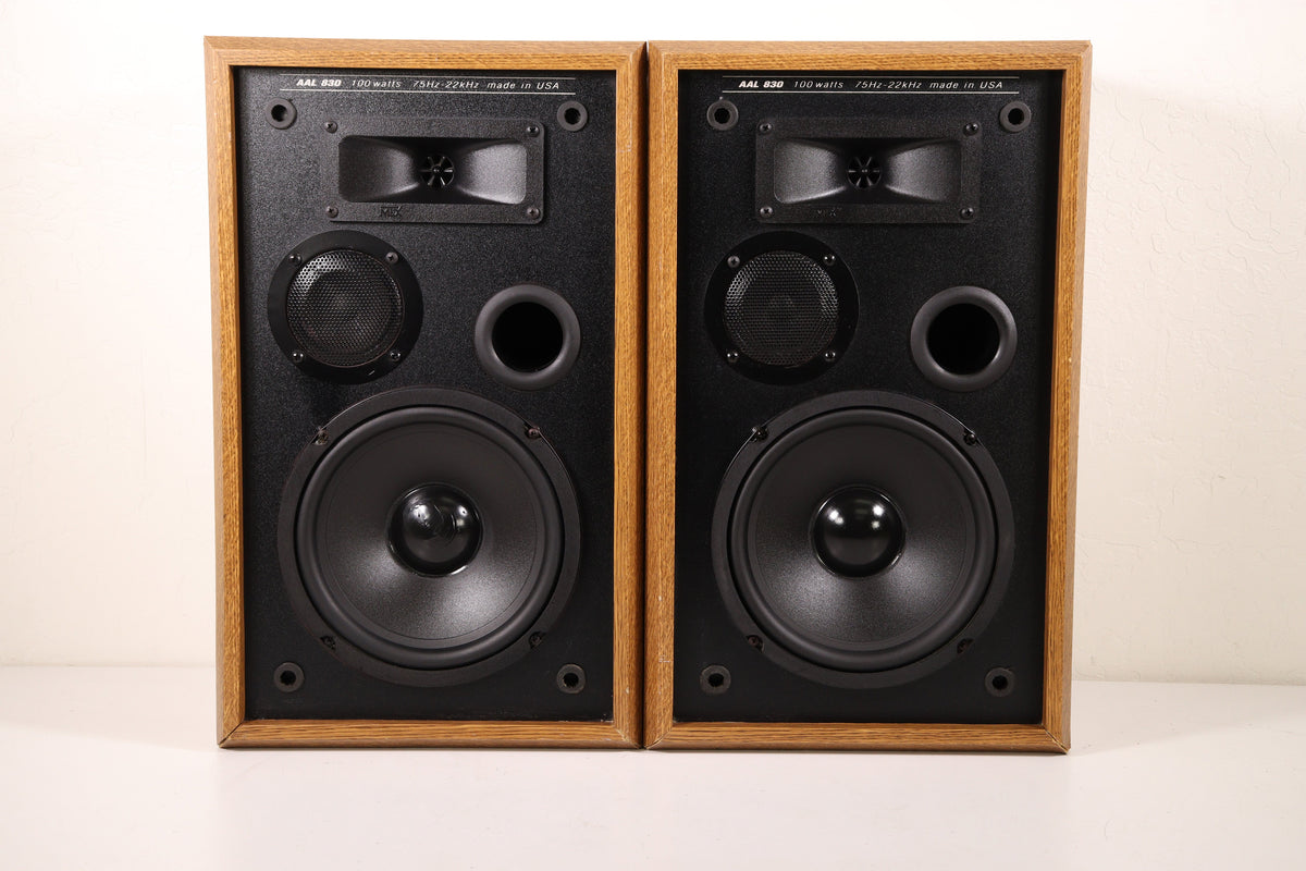 MTX AAL 830 100 Watts Light Brown Bookshelf Speaker Pair — SpenCertified