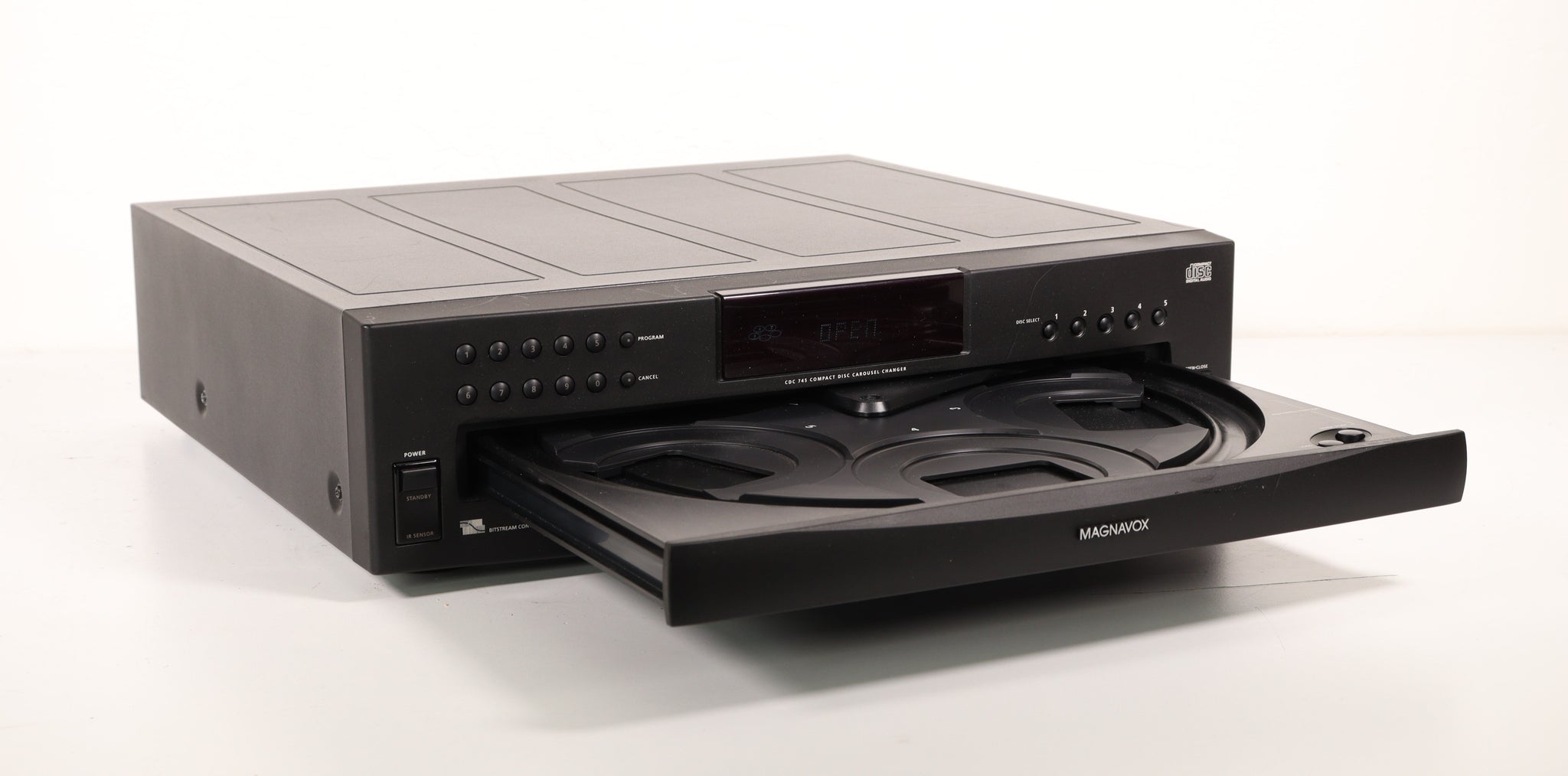 Magnavox 5-Disc Carousel CD Player Changer System (NO REMOTE)