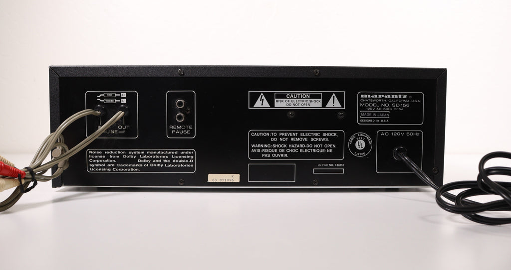 Marantz SD 156 Stereo Cassette Deck Dual Player System
