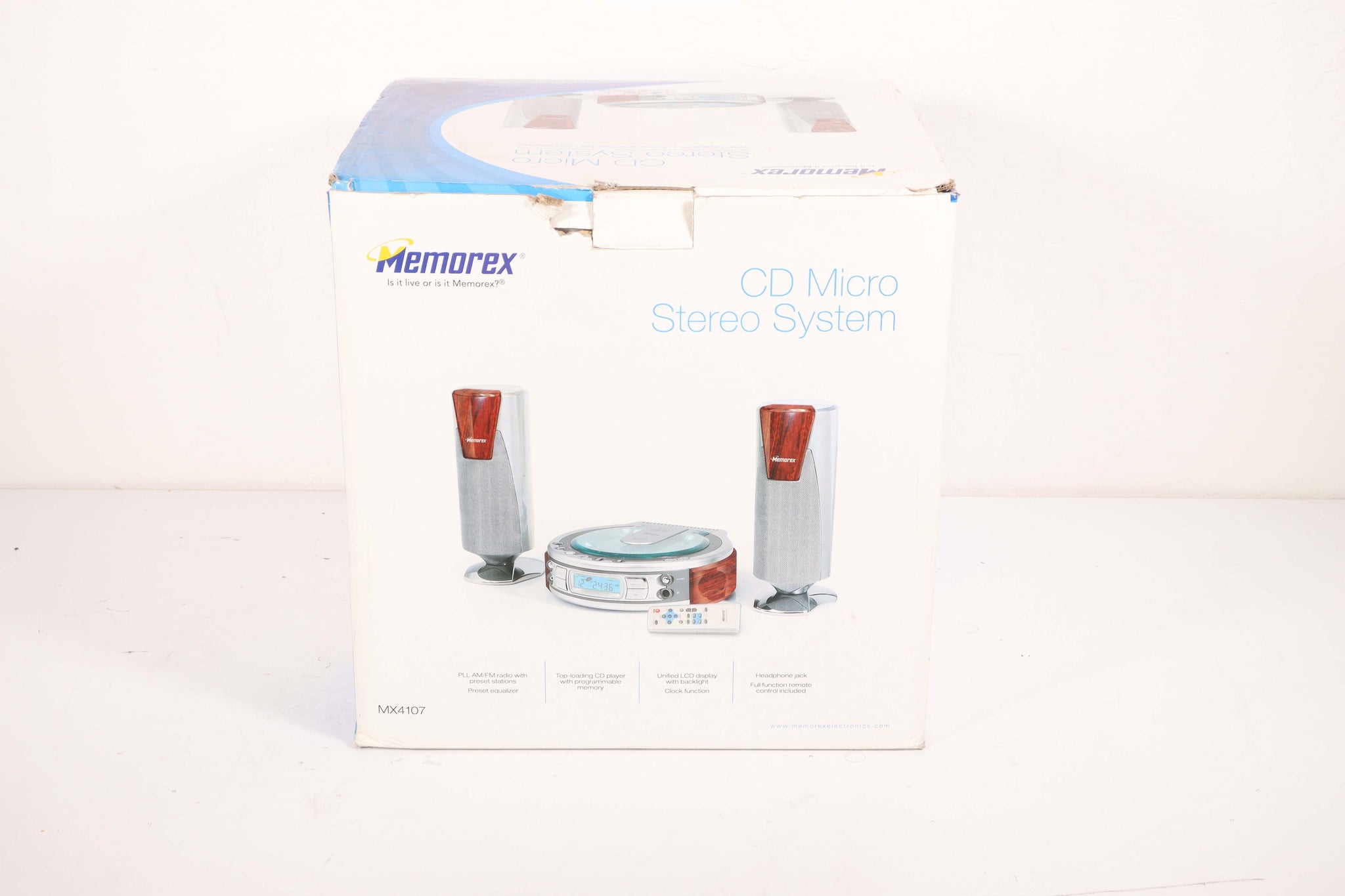 Memorex MX4107 CD Player Speaker Radio System