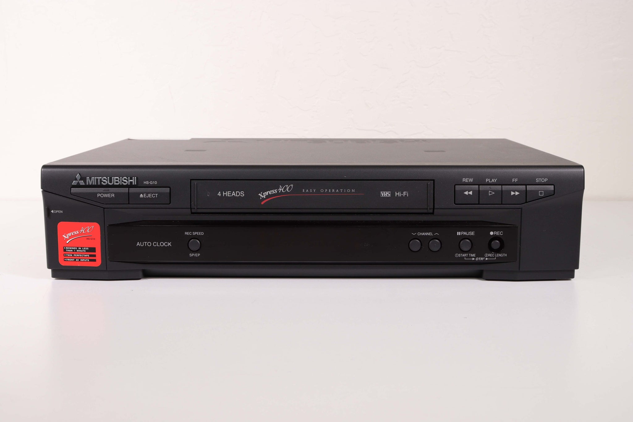 Mitsubishi HS-G10 VCR VHS Player Hi-Fi Video Cassette Recorder