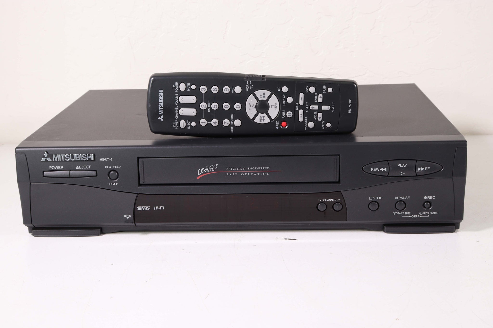 Mitsubishi HS U746 SVHS Super VHS Player VCR Video Cassette Recorder Mitsubishi HS U746 SVHS Super VHS Player VCR Video Cassette Recorder