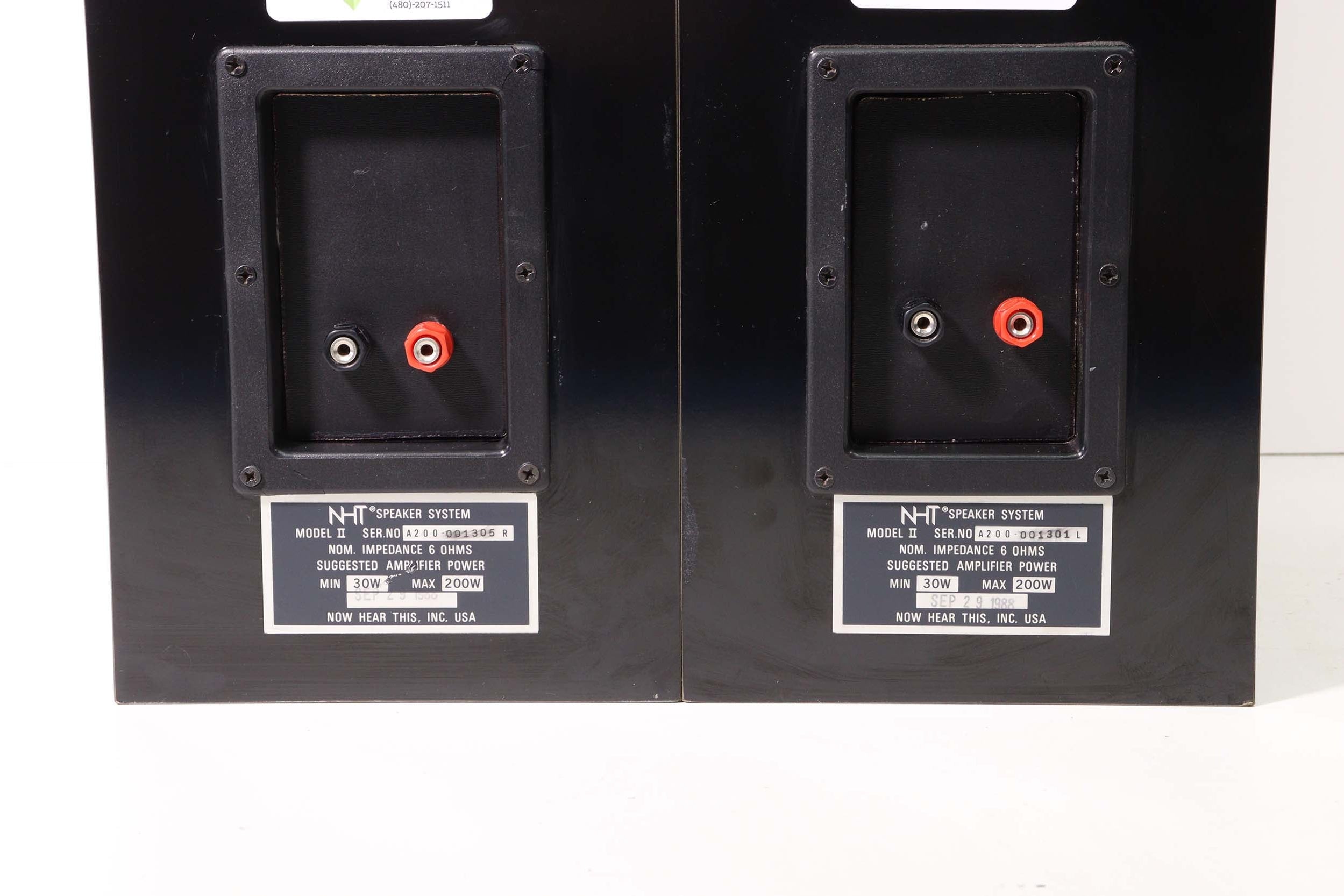 NHT Speaker System Model II Passive Speaker Towers (Pair) — SpenCertified