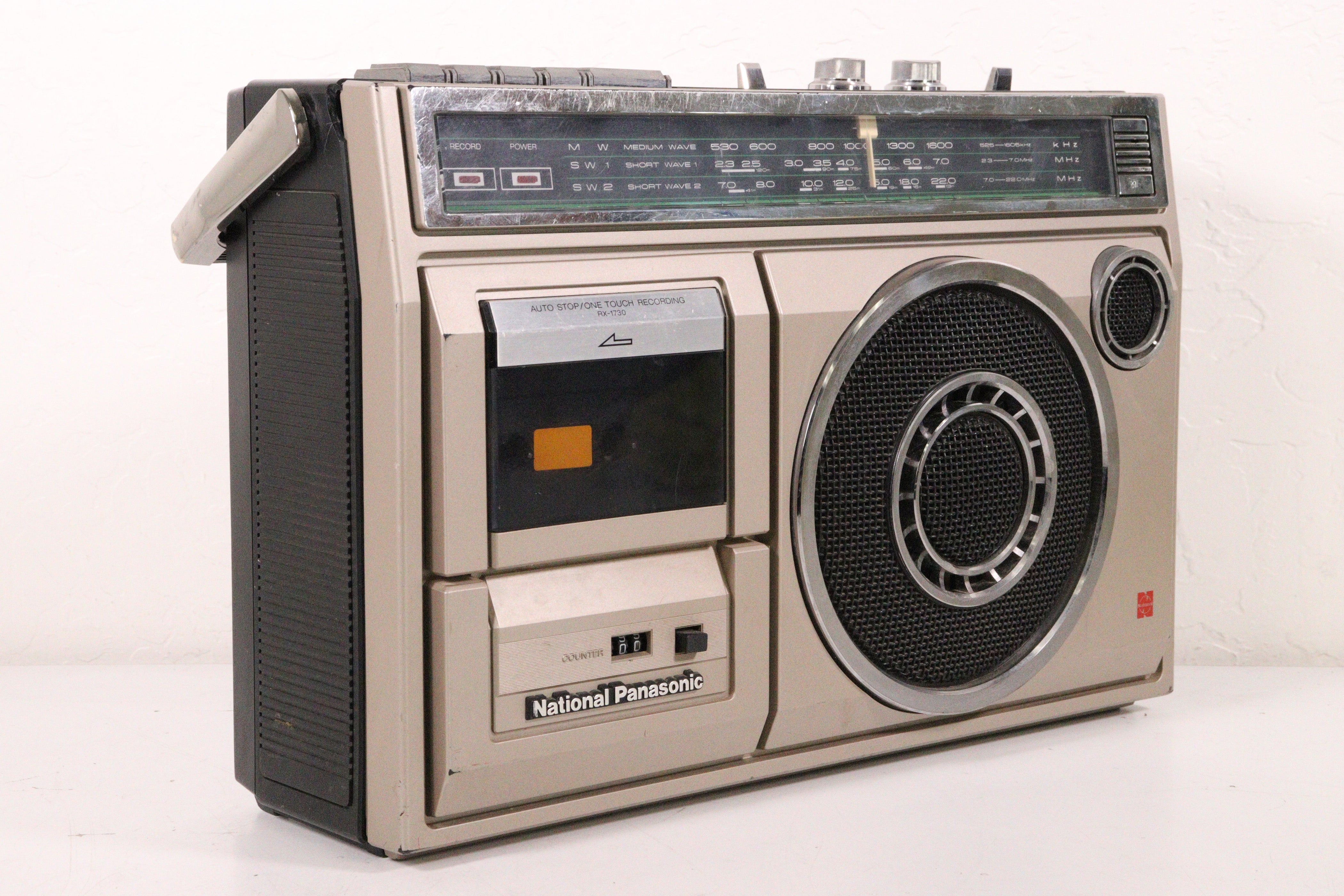 National Panasonic RX-1730T Portable Cassette Recorder AM/FM Radio ...
