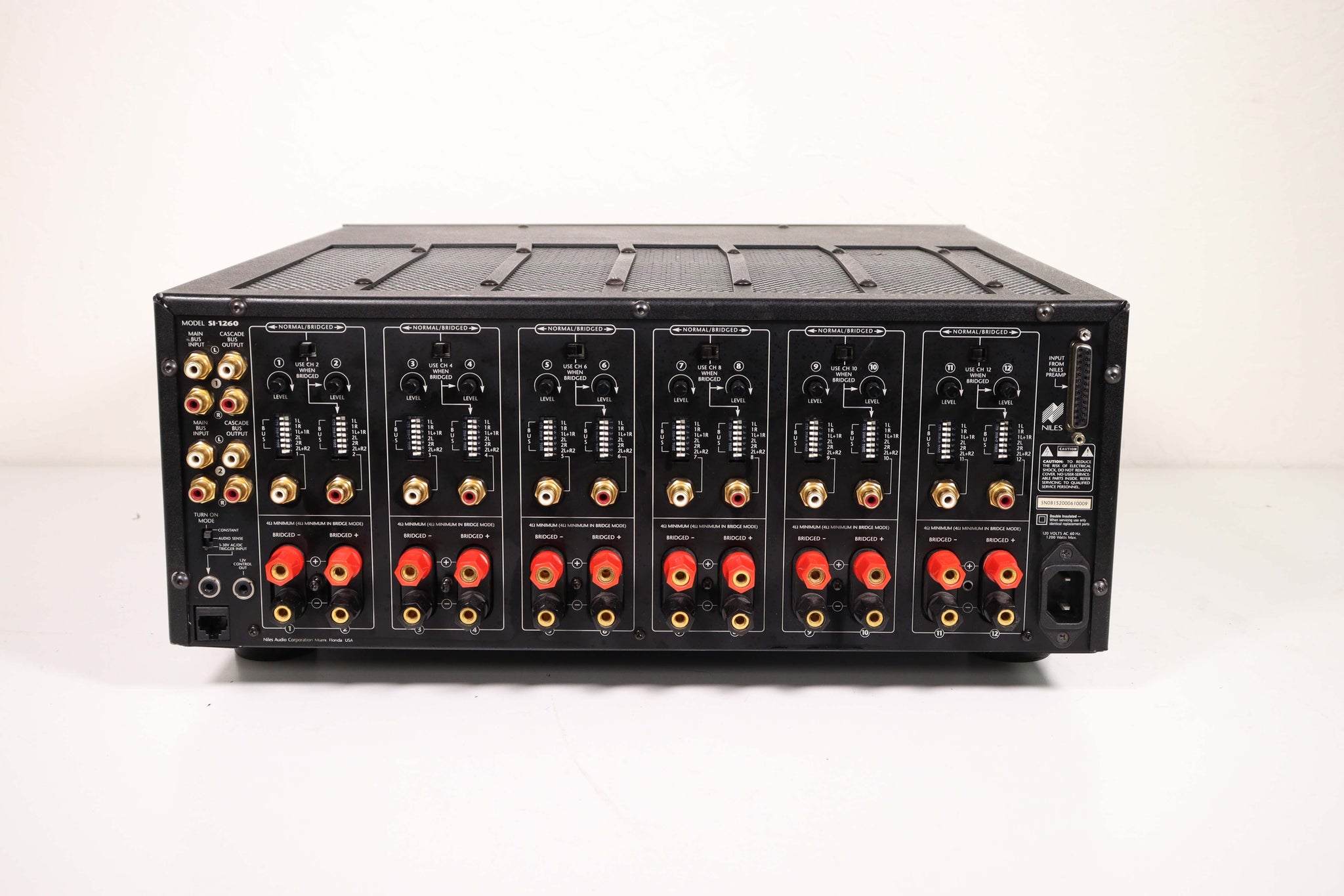 Niles 12 Channel Power Amplifier SI-1260 SL-1260 Cascade Bus System 60