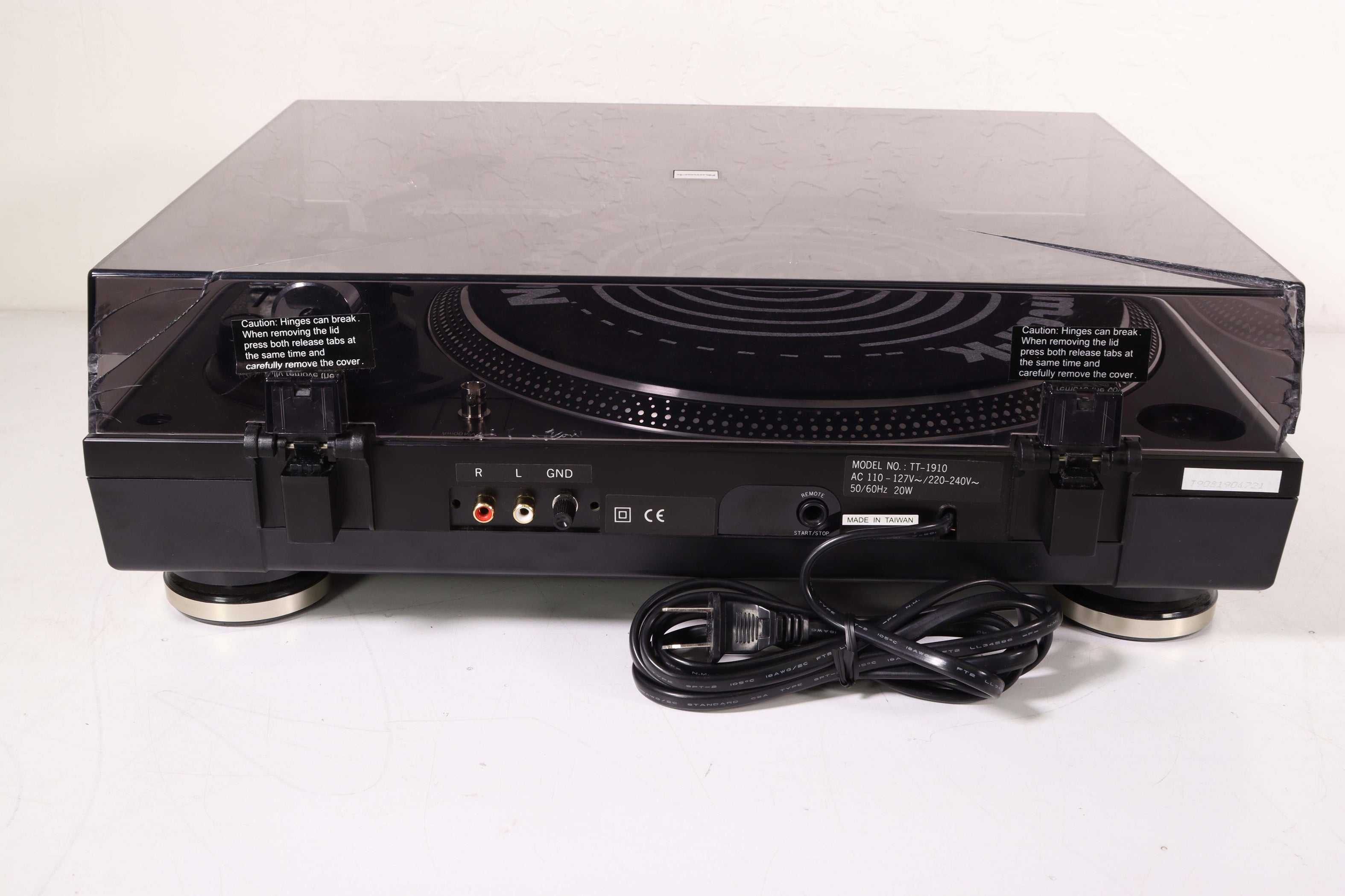 Numark TT-1910 Direct Drive Manual Record Player Turntable — SpenCertified