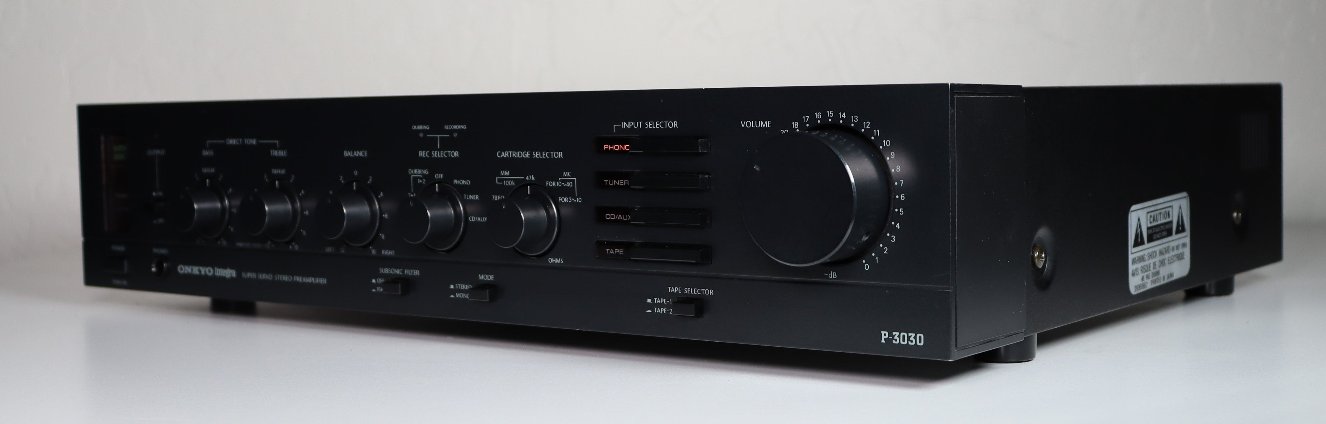 ONKYO Integra Super Servo Stereo Preamplifier Preamp P-3030 — SpenCertified