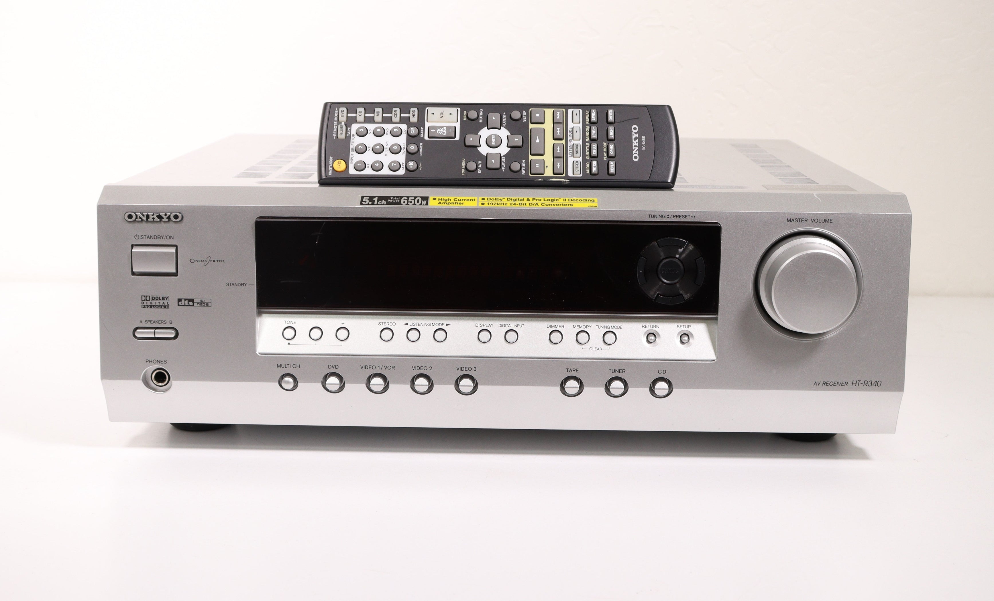 Onkyo HT-R340 Home Theater System AV Receiver Surround Sound Amplifier ...