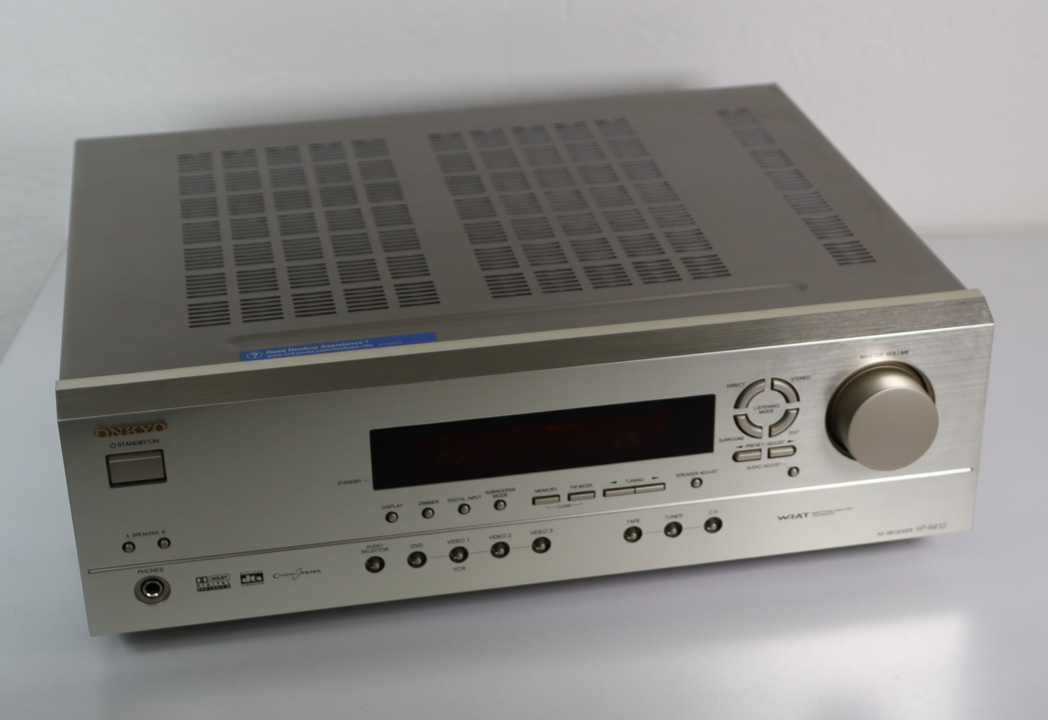 Onkyo HT-R410 AV Receiver Home Theater System 5.1 Channel Stereo Gold