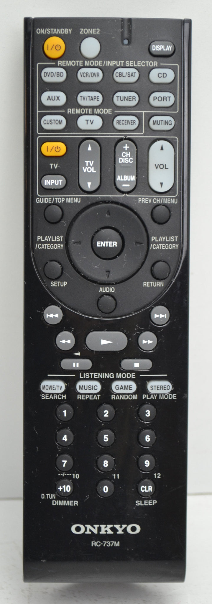 Onkyo RC-737M Remote Control for Audio/Video Receiver TX-SR577 and Mor