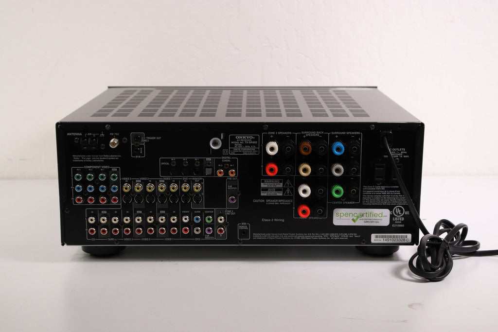 Onkyo TX-SR602 AV Receiver Home Surround Sound Stereo Speaker System 7