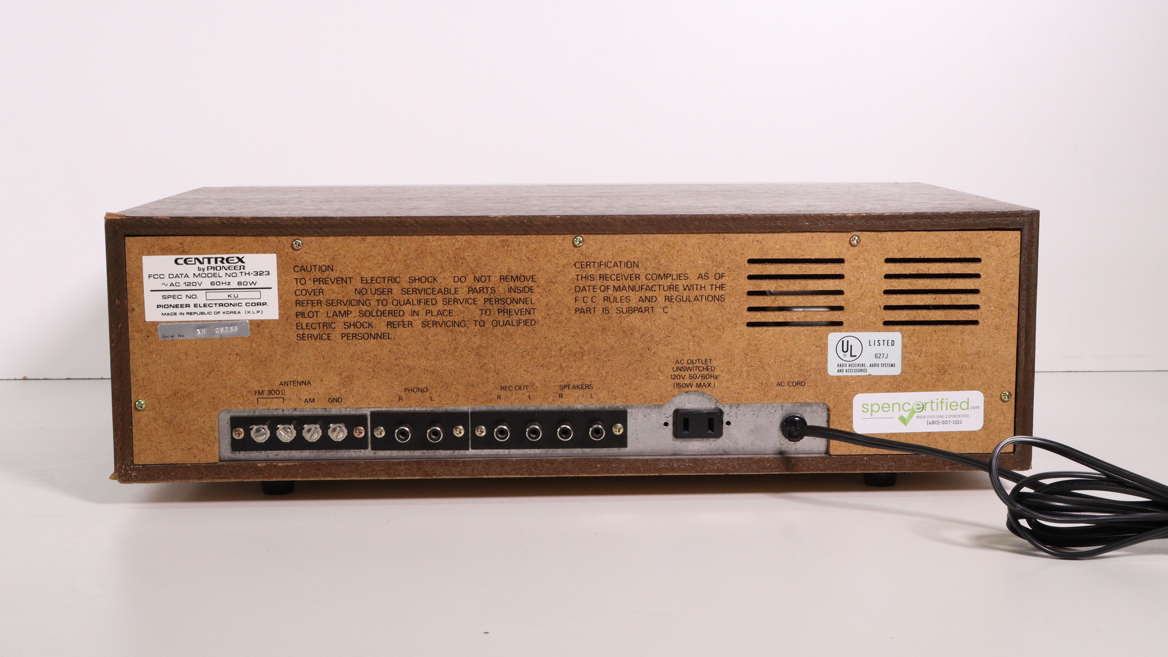 PIONEER CENTREX No. TH-323 AM/FM Stereo Eight-Track Compact System ...