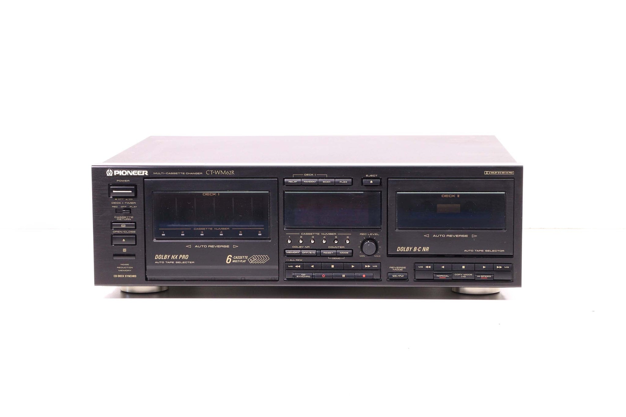 PIONEER CT-WM62R Dual Tape 6-Multi Cassette Player/Dolby Recorder (Wit ...