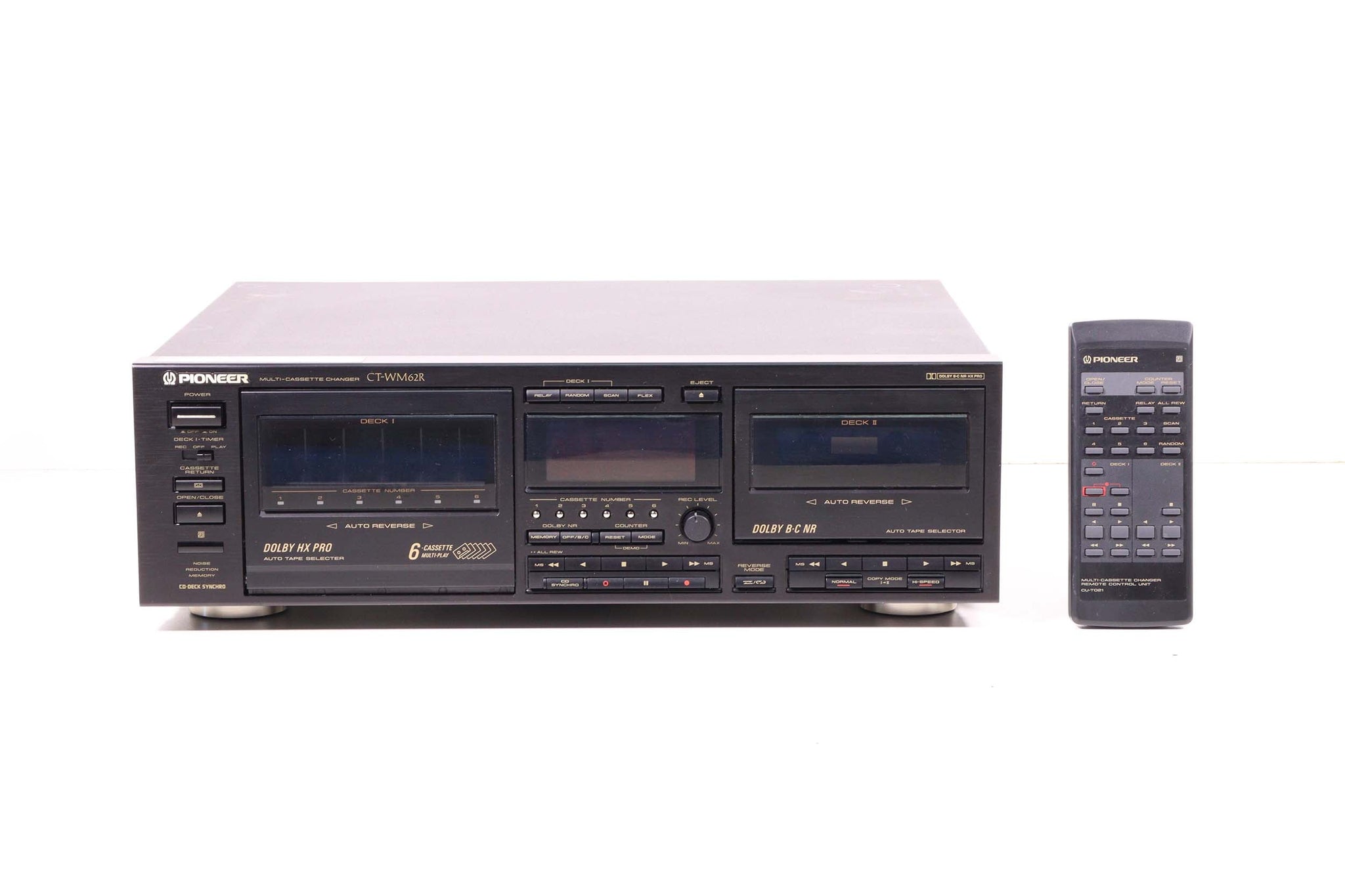 PIONEER CT-WM62R Dual Tape 6-Multi Cassette Player/Dolby Recorder (Wit ...