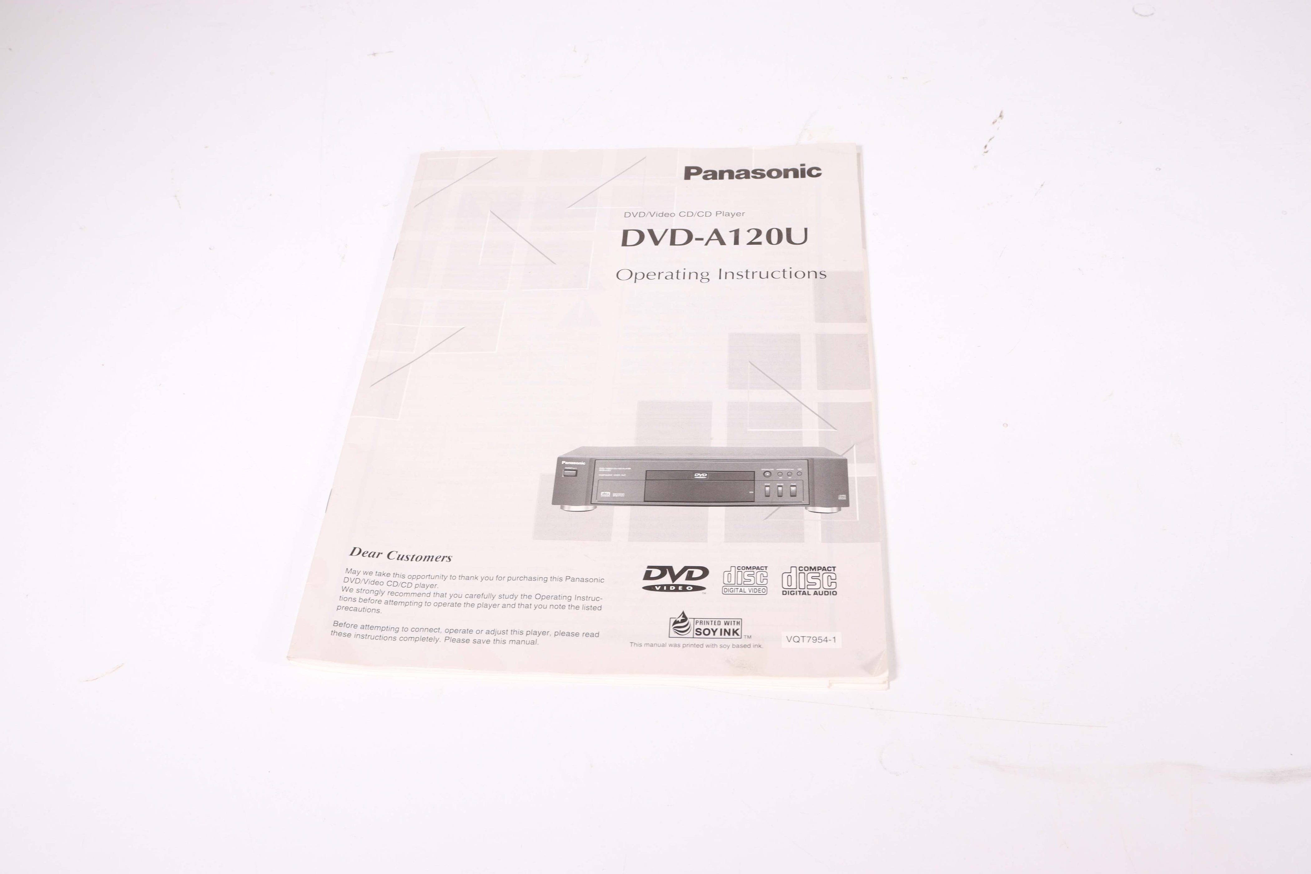 Panasonic DVD-A120 DVD Video CD Compact Disc Player — SpenCertified