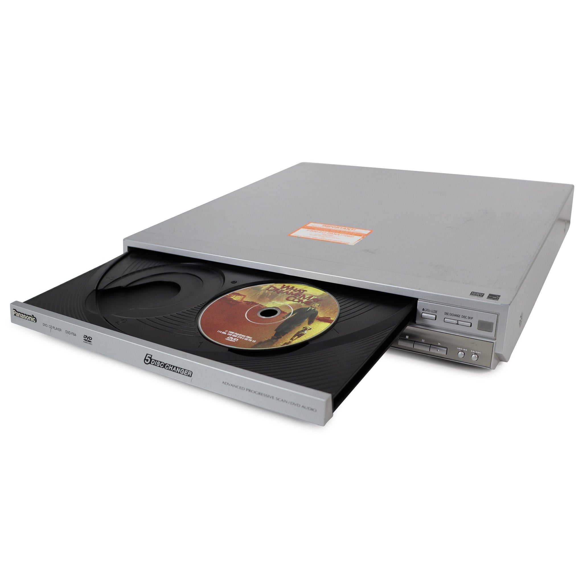 Panasonic DVD-F84 5 Disc Carousel DVD Player Changer