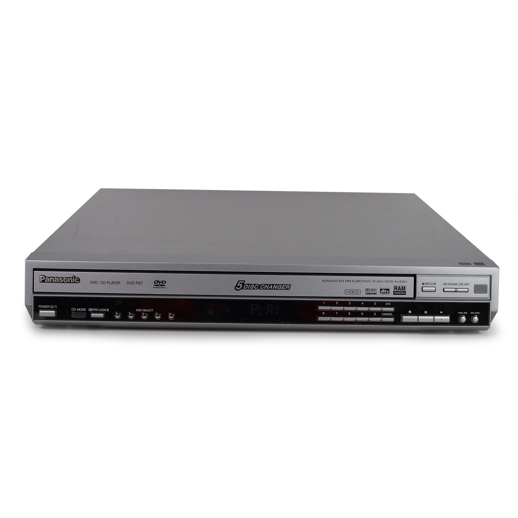 Panasonic DVD-F87 5-Disc Carousel Changer Progressive Scan DVD / CD Pl