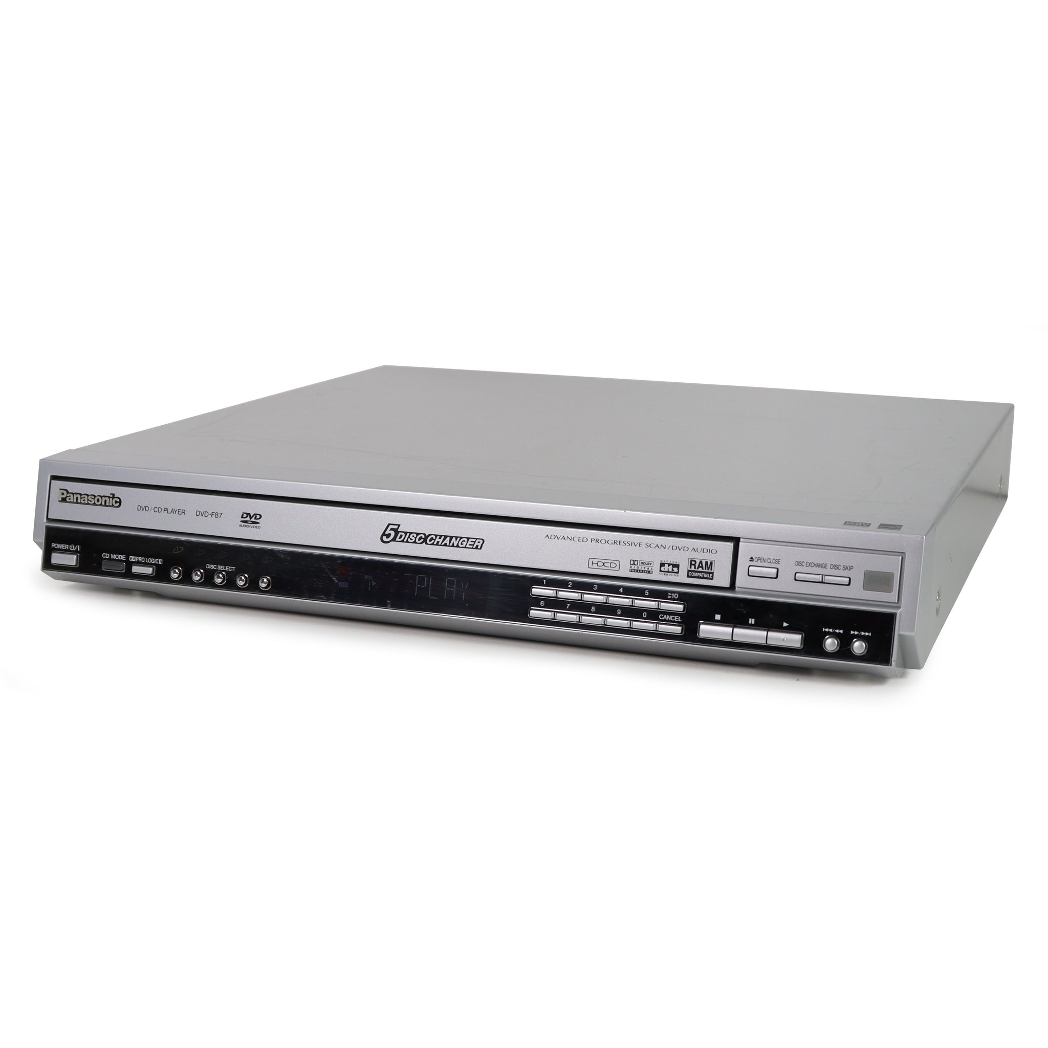 Panasonic DVD-F87 5-Disc Carousel Changer Progressive Scan DVD / CD Pl