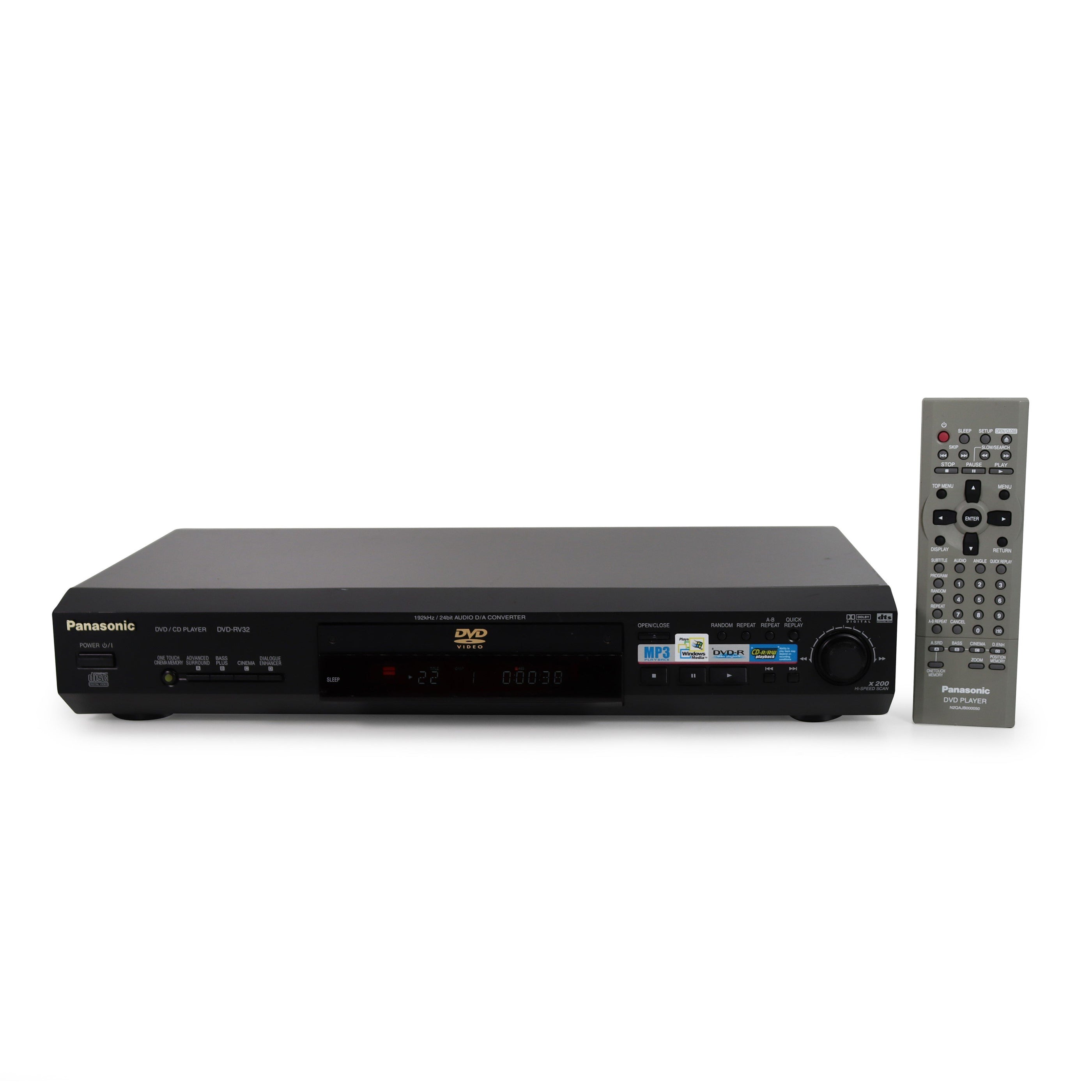 Panasonic DVD-RV32 DVD/CD Player — SpenCertified