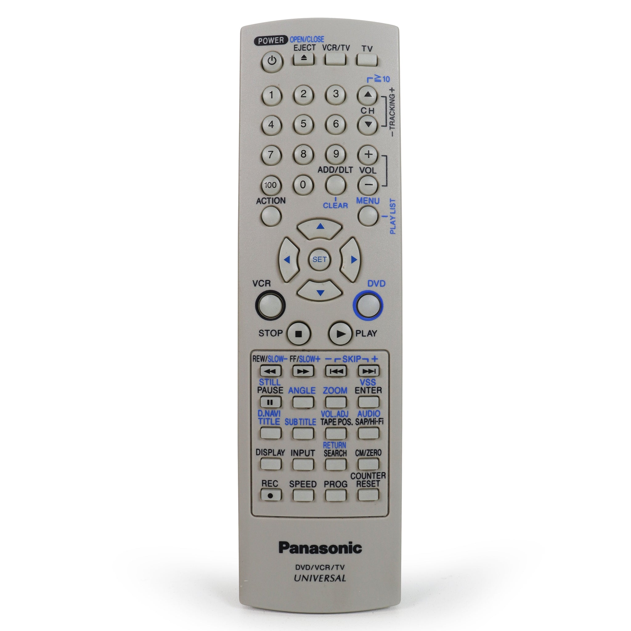 Panasonic EUR7724KD0 DVD VCR Remote Control PV-D4735S PV-D4744K PV-D47 ...