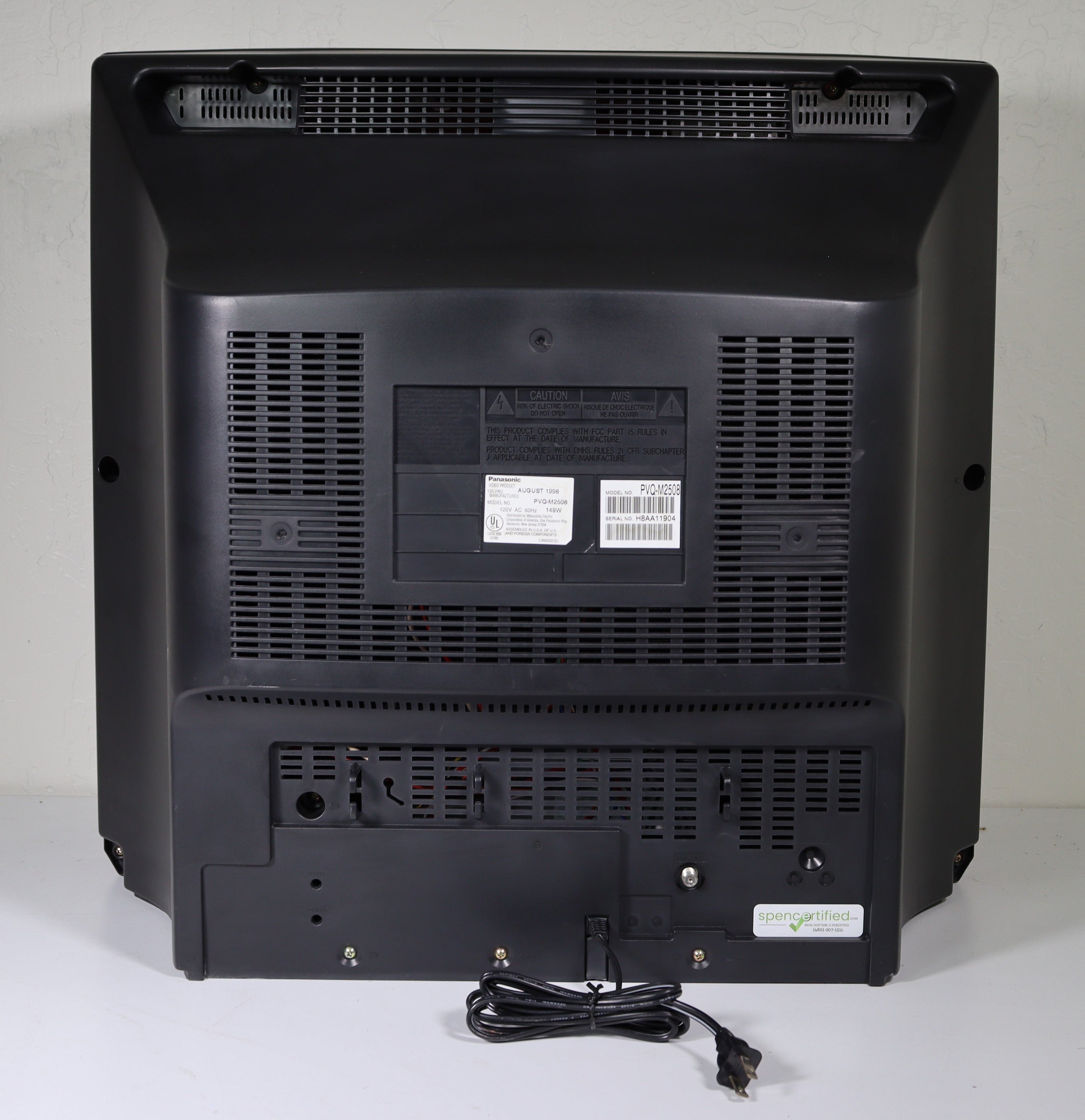 Panasonic PVQ-M2508 25 Inch TV VCR VHS Player Tube TV Combo — SpenCertified