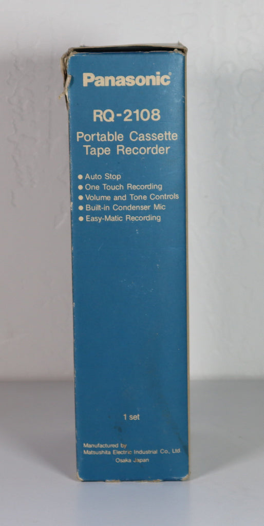 Panasonic RQ-2108 Portable Cassette Tape Recorder Player Speaker Micro