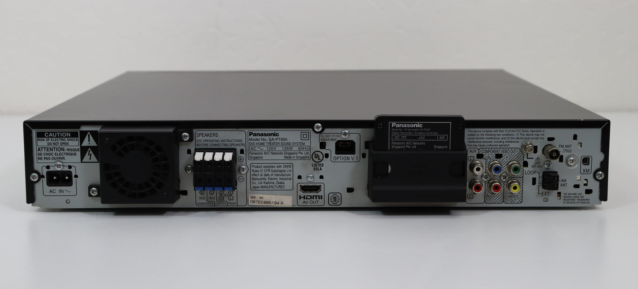 Panasonic SA-PT950 HDMI 5-Disc Carousel DVD Home Theater Sound System